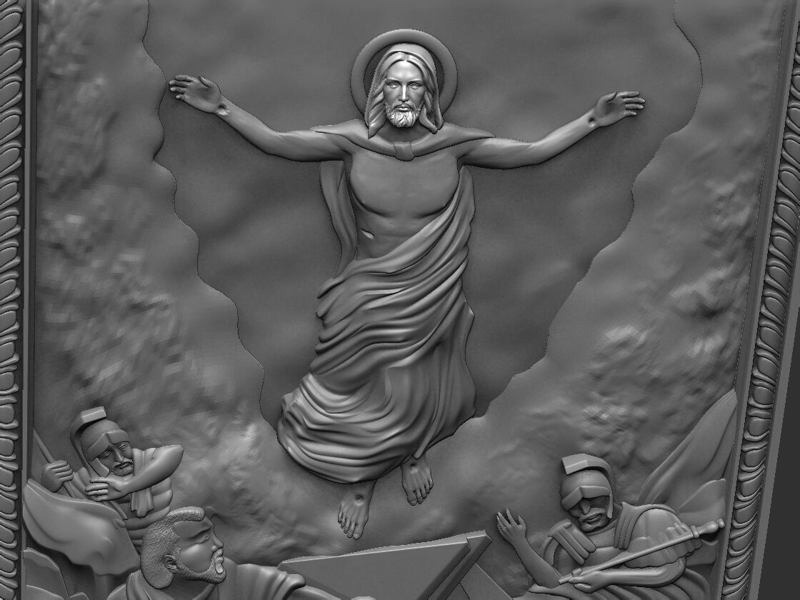 The resurrection of Jesus 3D model 3D printable | CGTrader