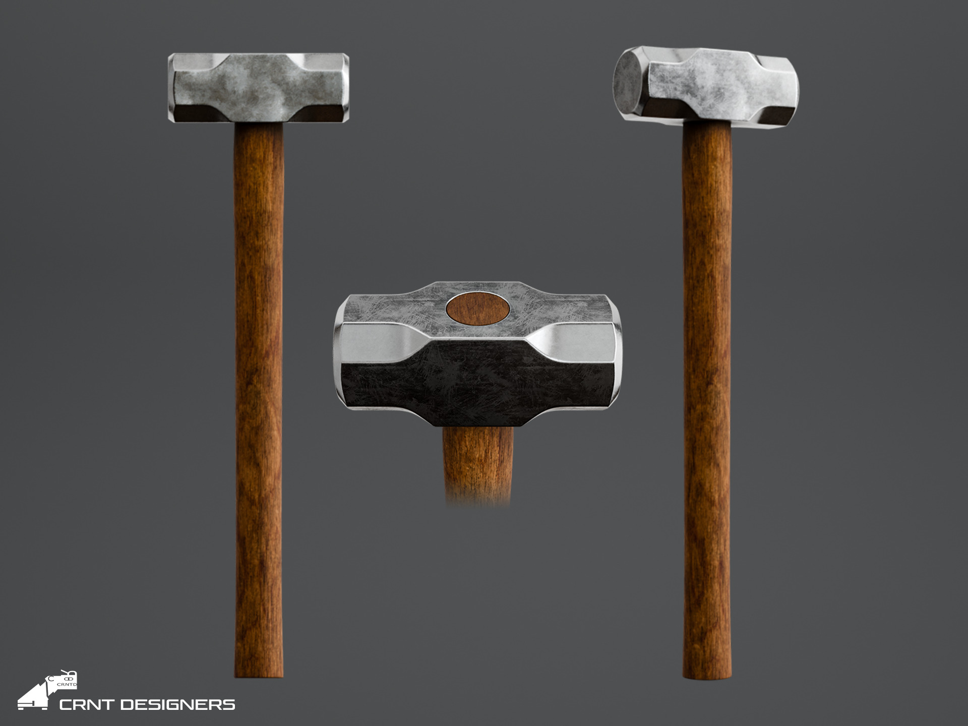 Heavy Sledgehammer - Medieval Weapon Prop 3D model | CGTrader