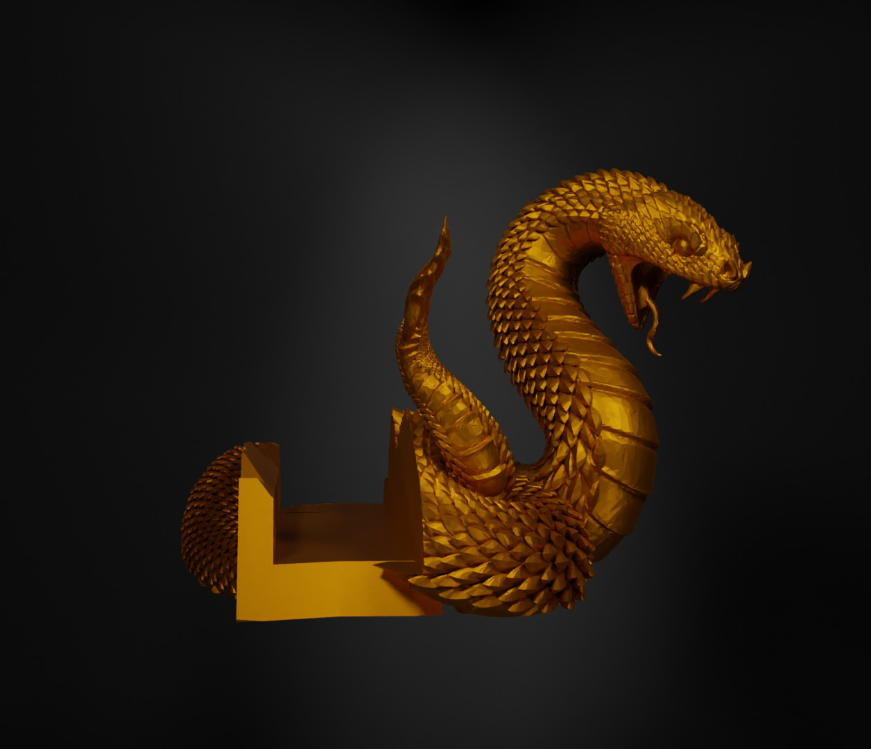 Snake Console Holder 3D Model - Vip Snake Game Controller Stand 3D ...