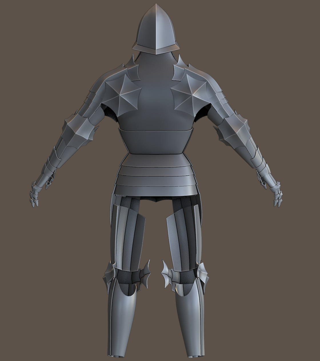 Gothic inspired fantasy armor base free 3D model | CGTrader