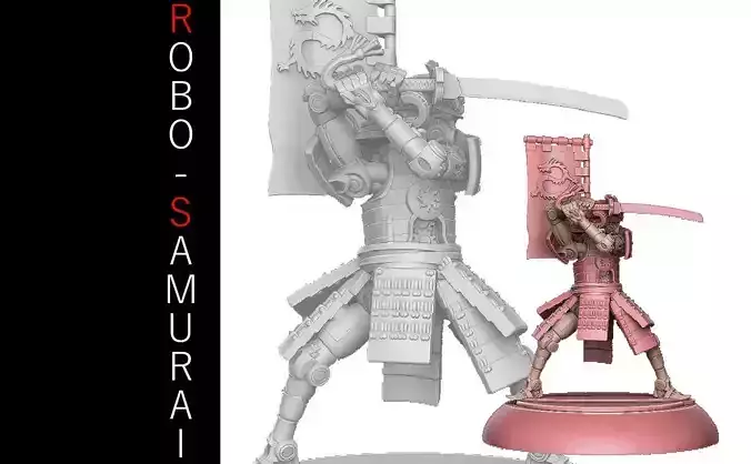 Robo Samurai Mk 10 3D model 3D printable | CGTrader