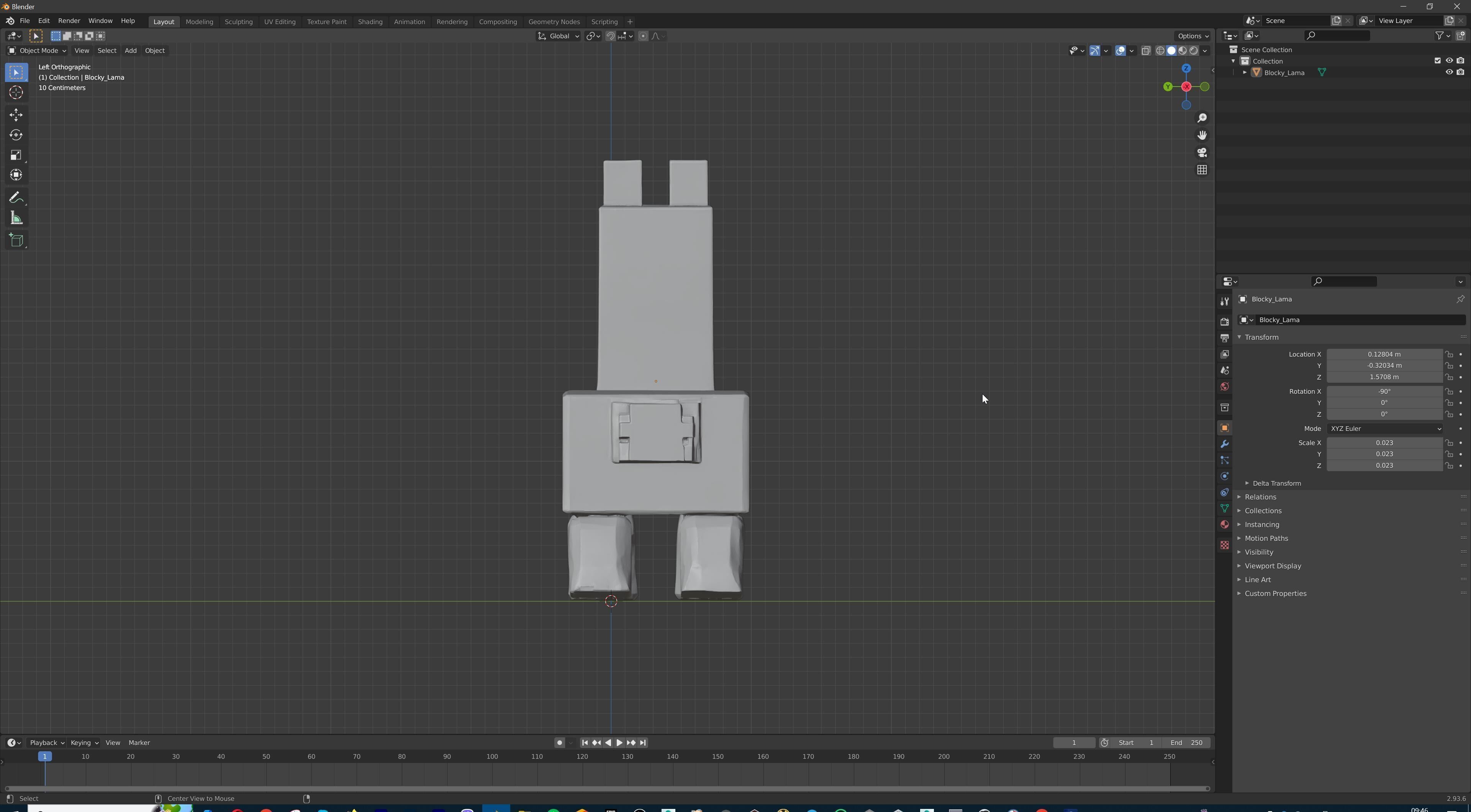 Minecraft-Inspired Stylized Blocky Llama 3D model 3D printable | CGTrader