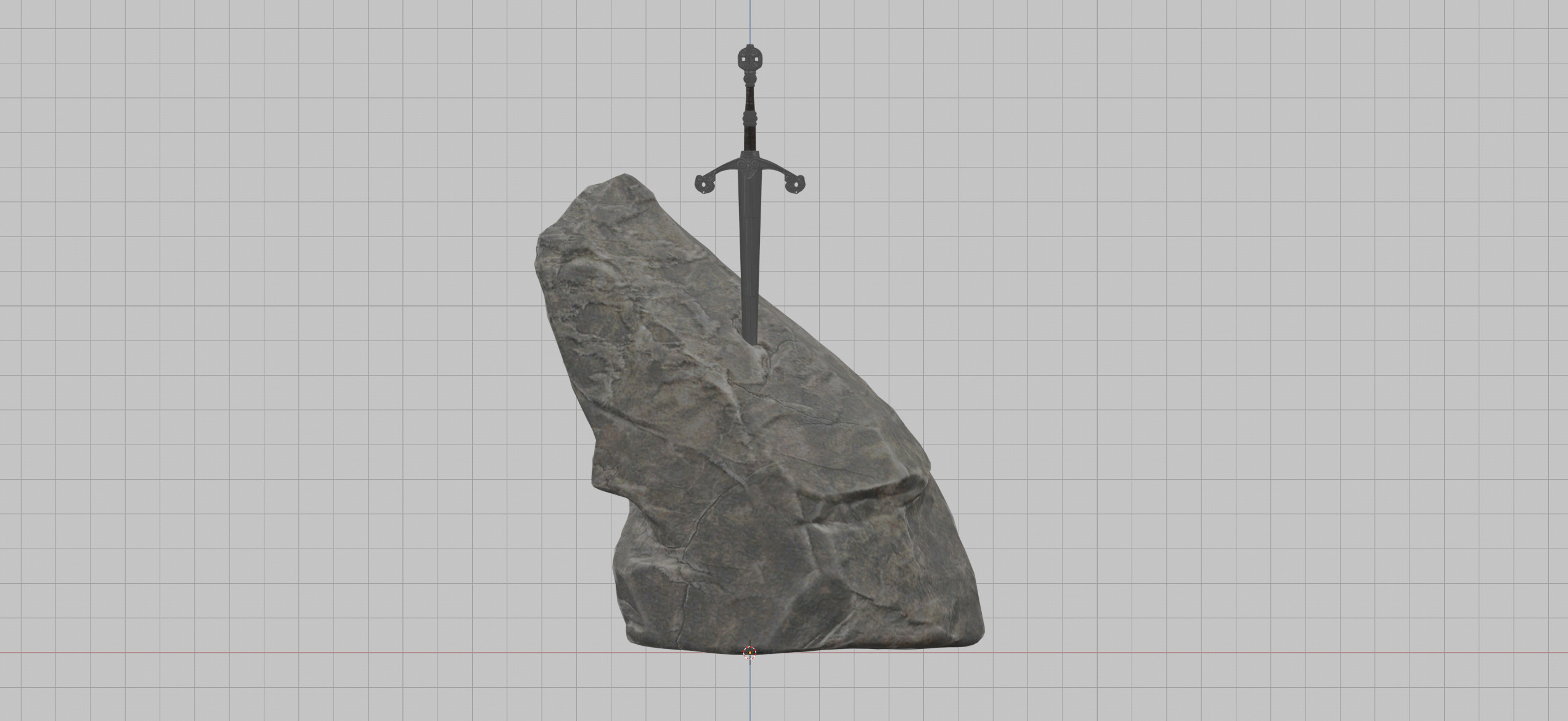 Aerondight Sword in Stone - The Witcher 3 Blood and Wine free VR / AR ...