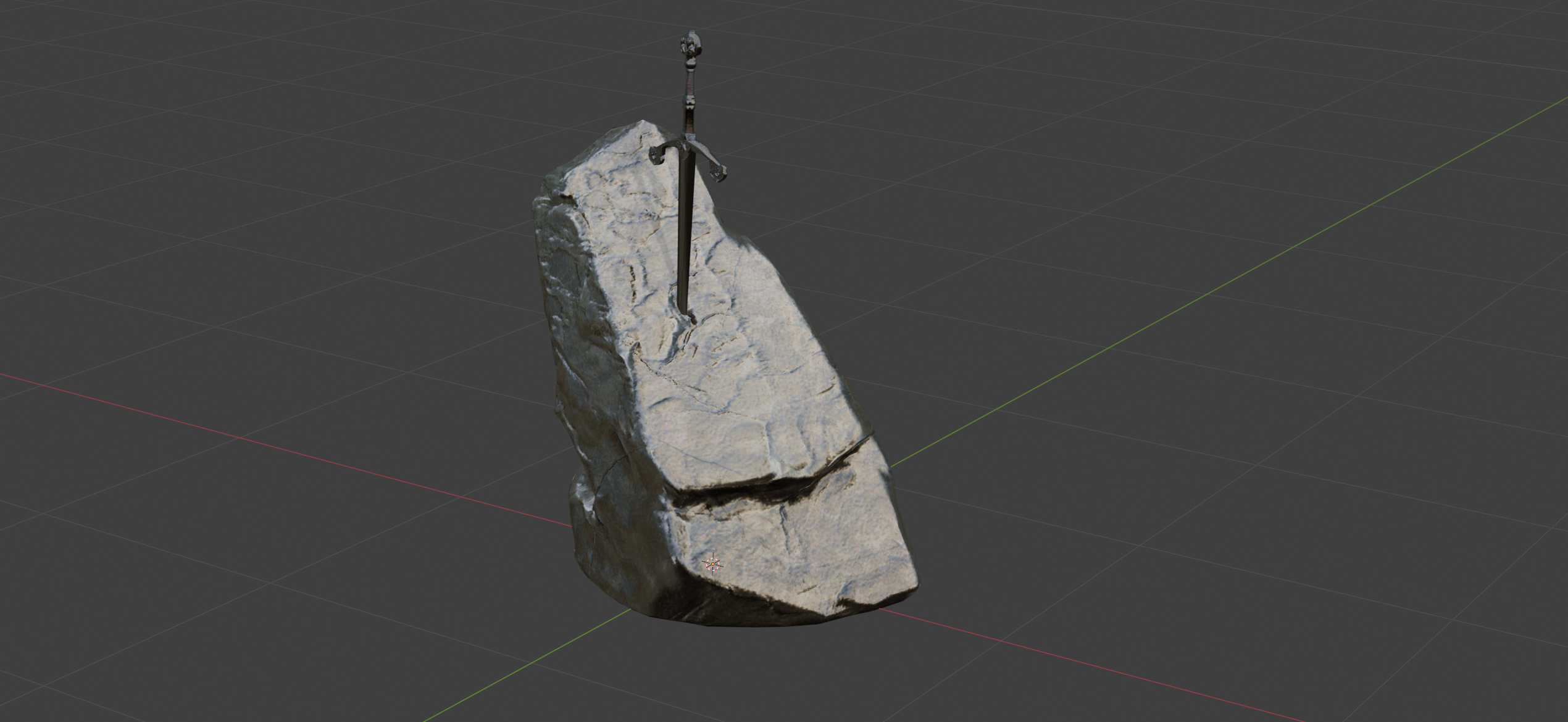 Aerondight Sword in Stone - The Witcher 3 Blood and Wine free VR / AR ...