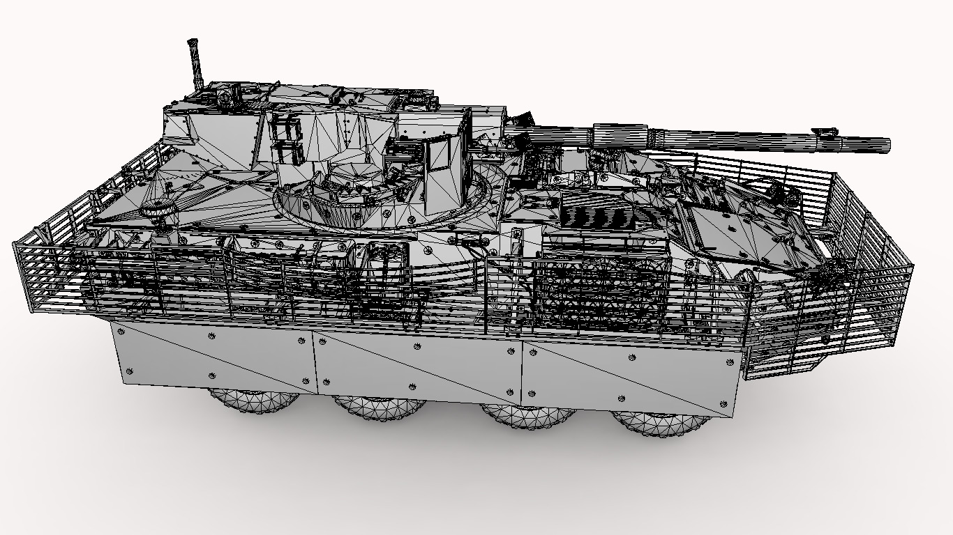 3D model m1128 stryker 8x8 VR / AR / low-poly | CGTrader