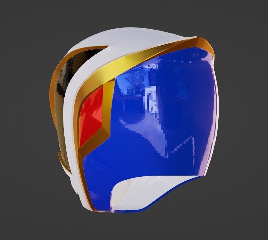Power Rangers SPD Omega Ranger Deka Break helmet 3D model 3D printable ...