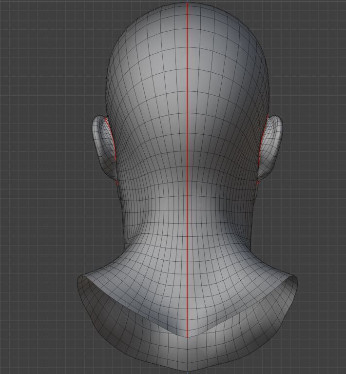 Base Head - Realistic - Male- Low-poly 3D model and HighPoly free VR ...