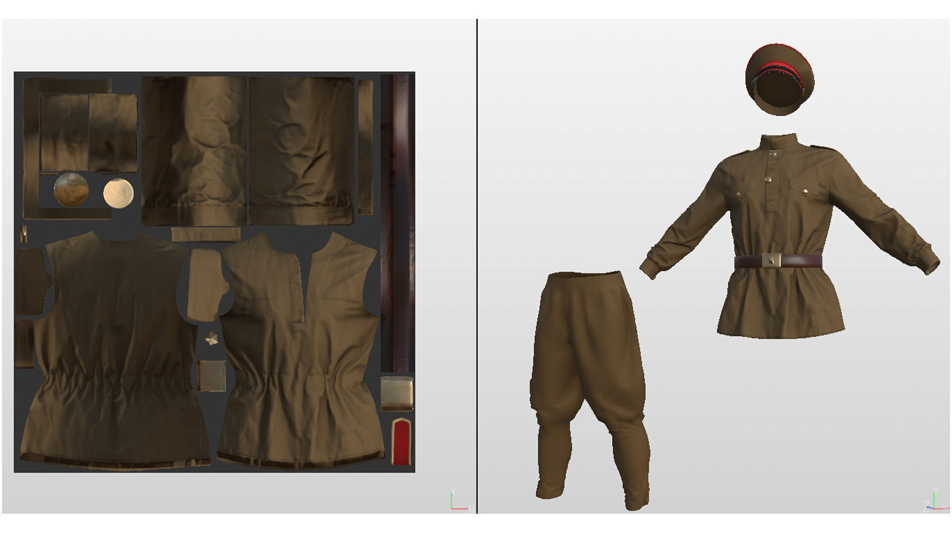 Soviet soldier 3D model rigged | CGTrader