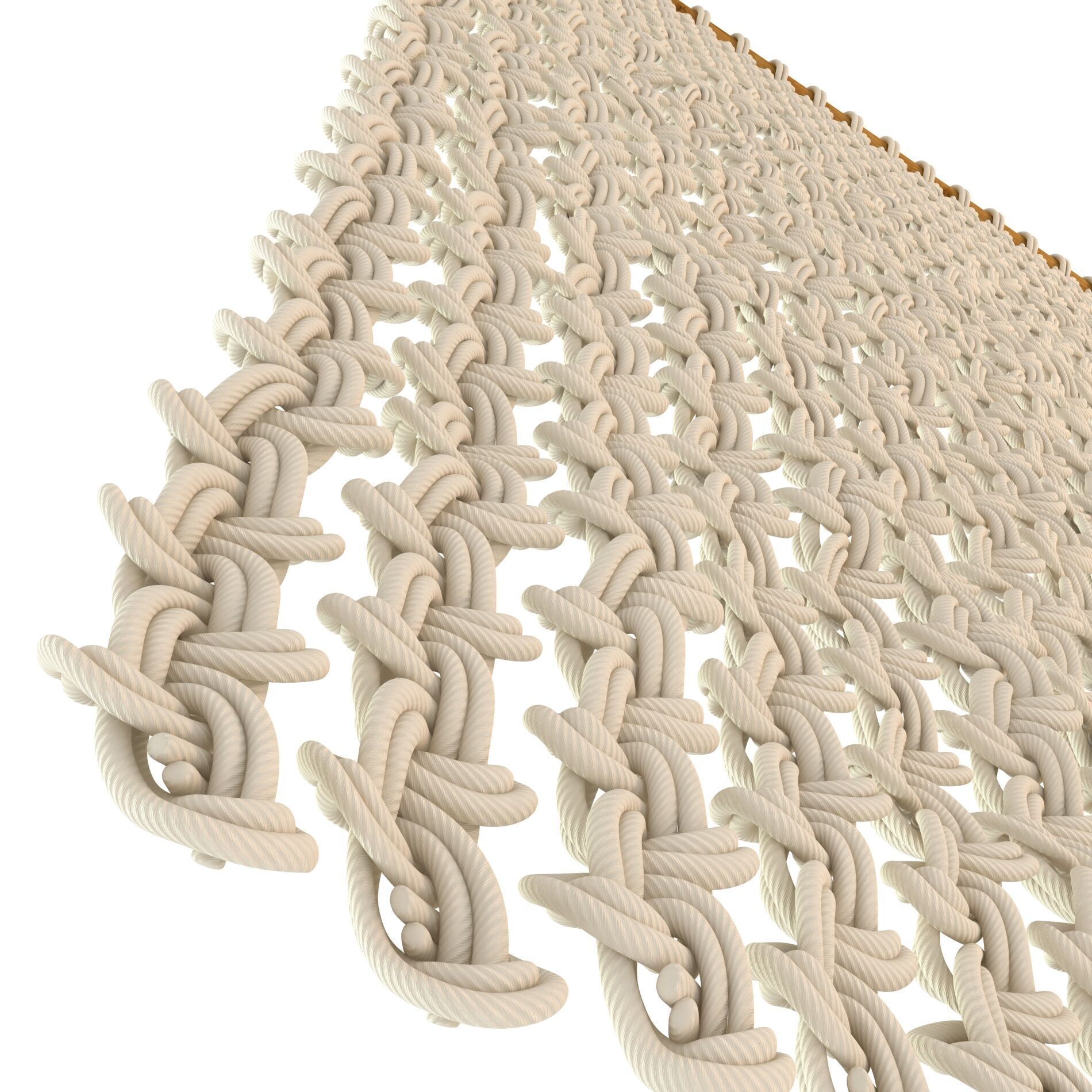 Macrame rope decoration wall partition 3D model | CGTrader