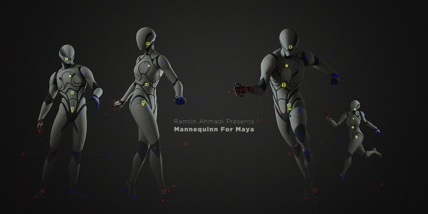 Mannyquinn Maya Rigs Pack free 3D model rigged | CGTrader