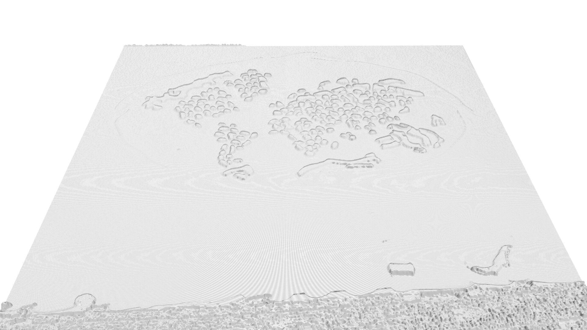 World Map Island 3D model | CGTrader