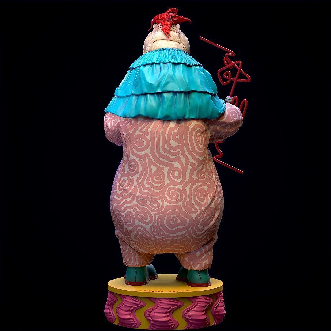 Fatso Killer Klown from outer space 3D model 3D printable | CGTrader