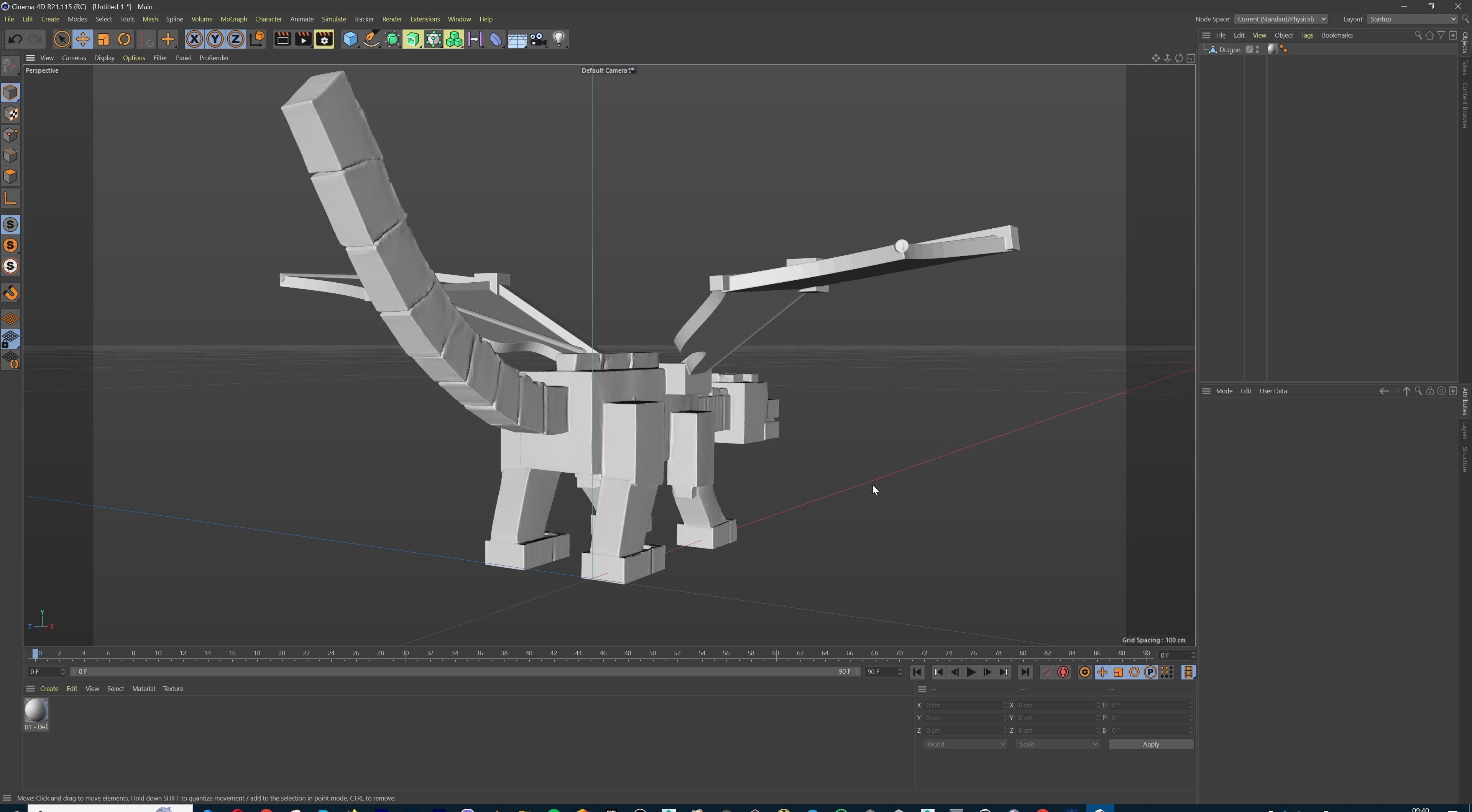 Minecraft-Inspired Stylized Blocky Dragon 3D model 3D printable | CGTrader