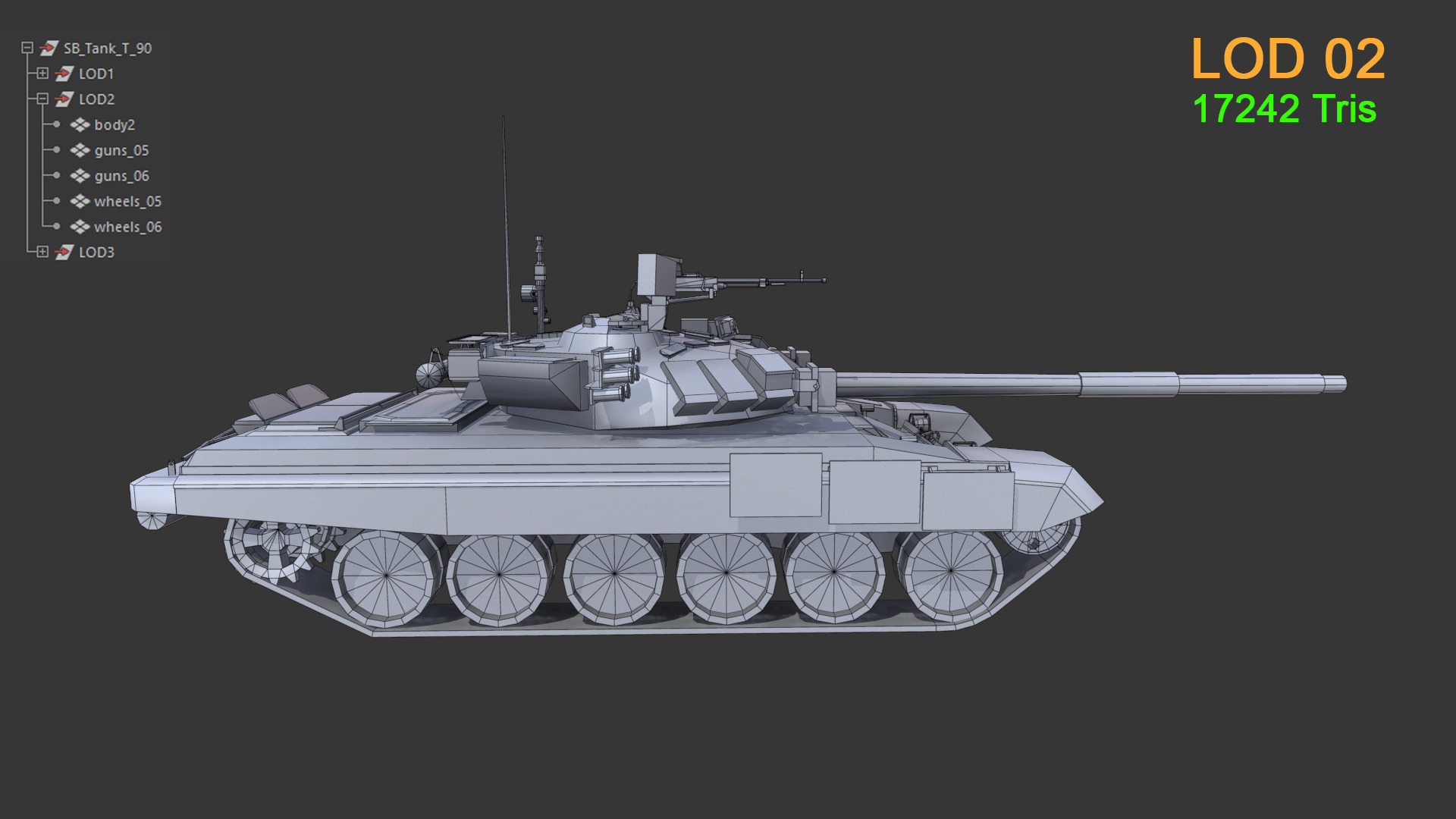 3D model Asset - Army - Tank - T90 VR / AR / low-poly | CGTrader