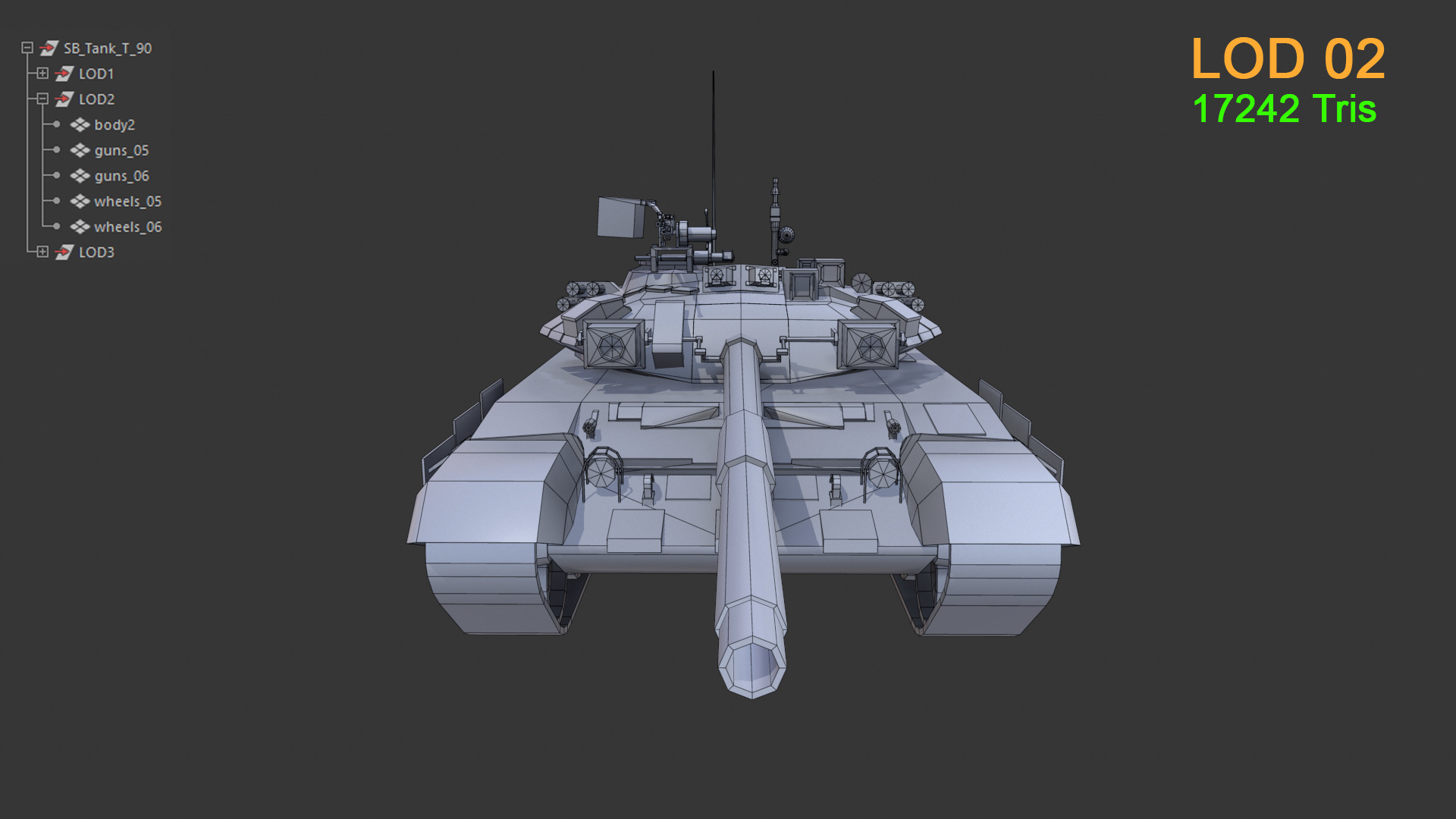 3D model Asset - Army - Tank - T90 VR / AR / low-poly | CGTrader