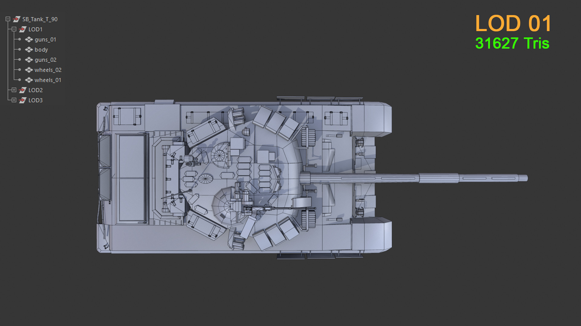 3D model Asset - Army - Tank - T90 VR / AR / low-poly | CGTrader
