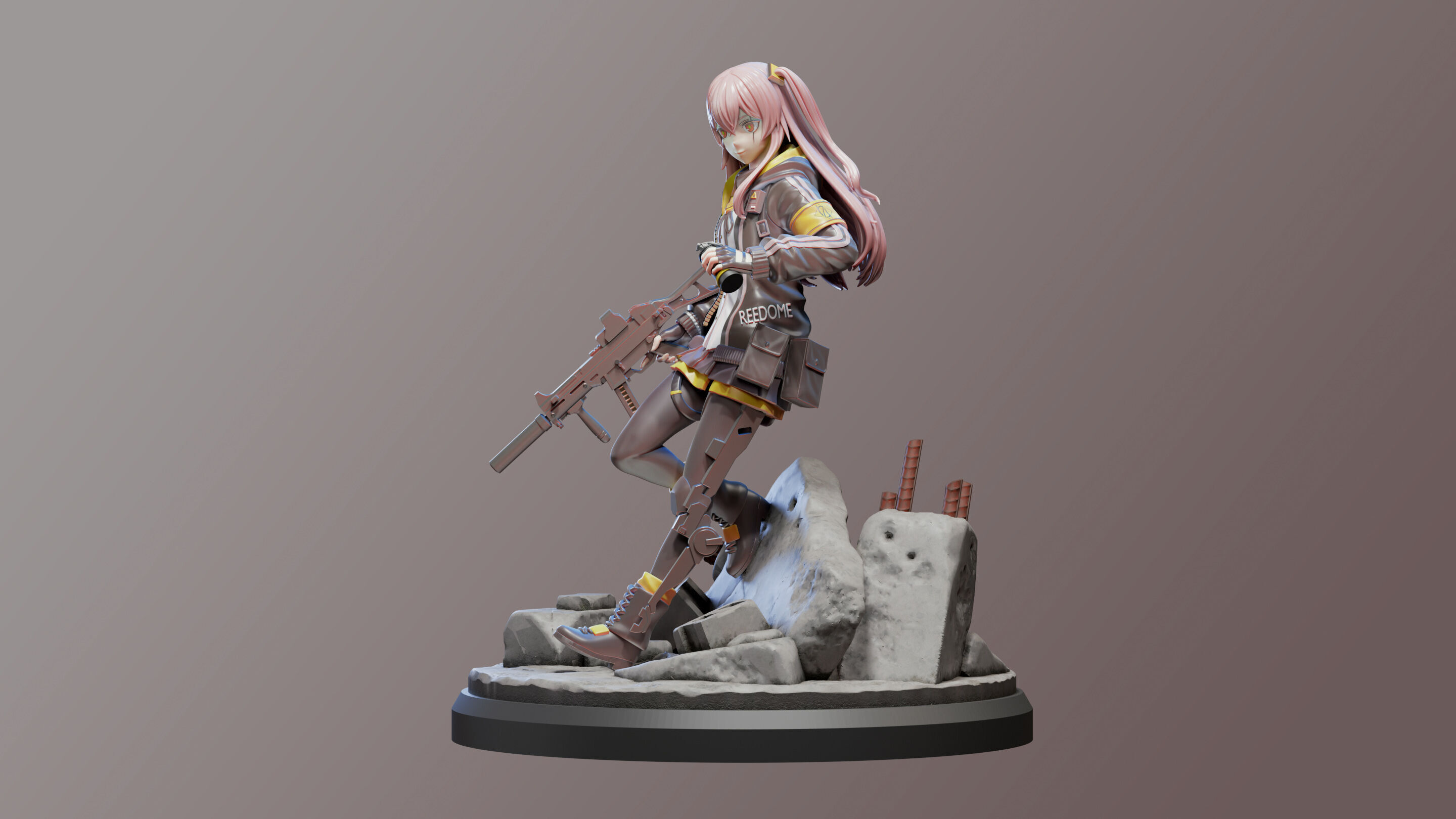 Ump45 - Girls Frontline 3D model 3D printable | CGTrader