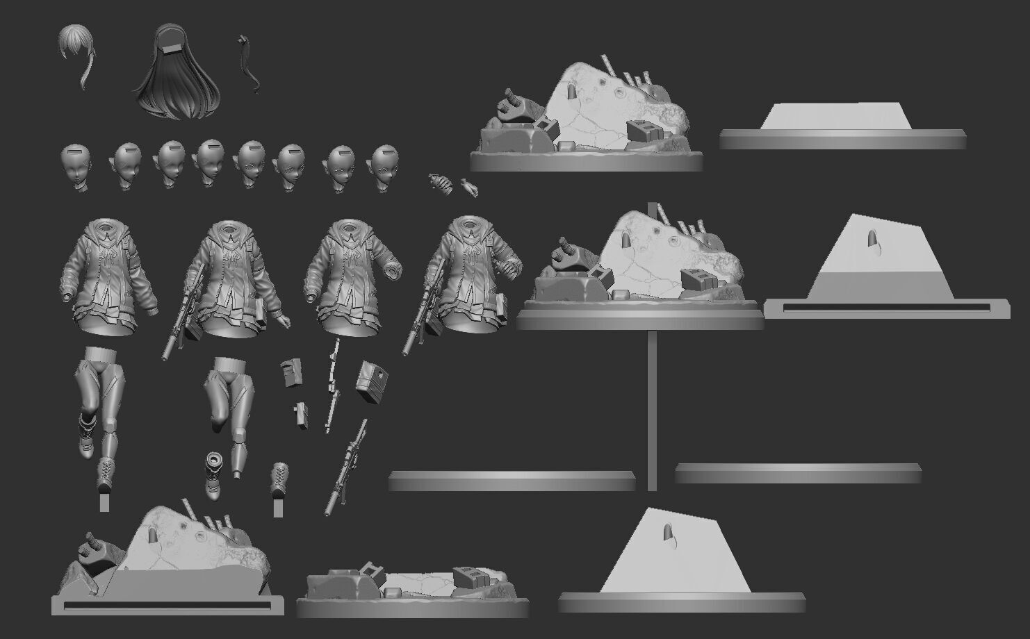 Ump45 - Girls Frontline 3D model 3D printable | CGTrader