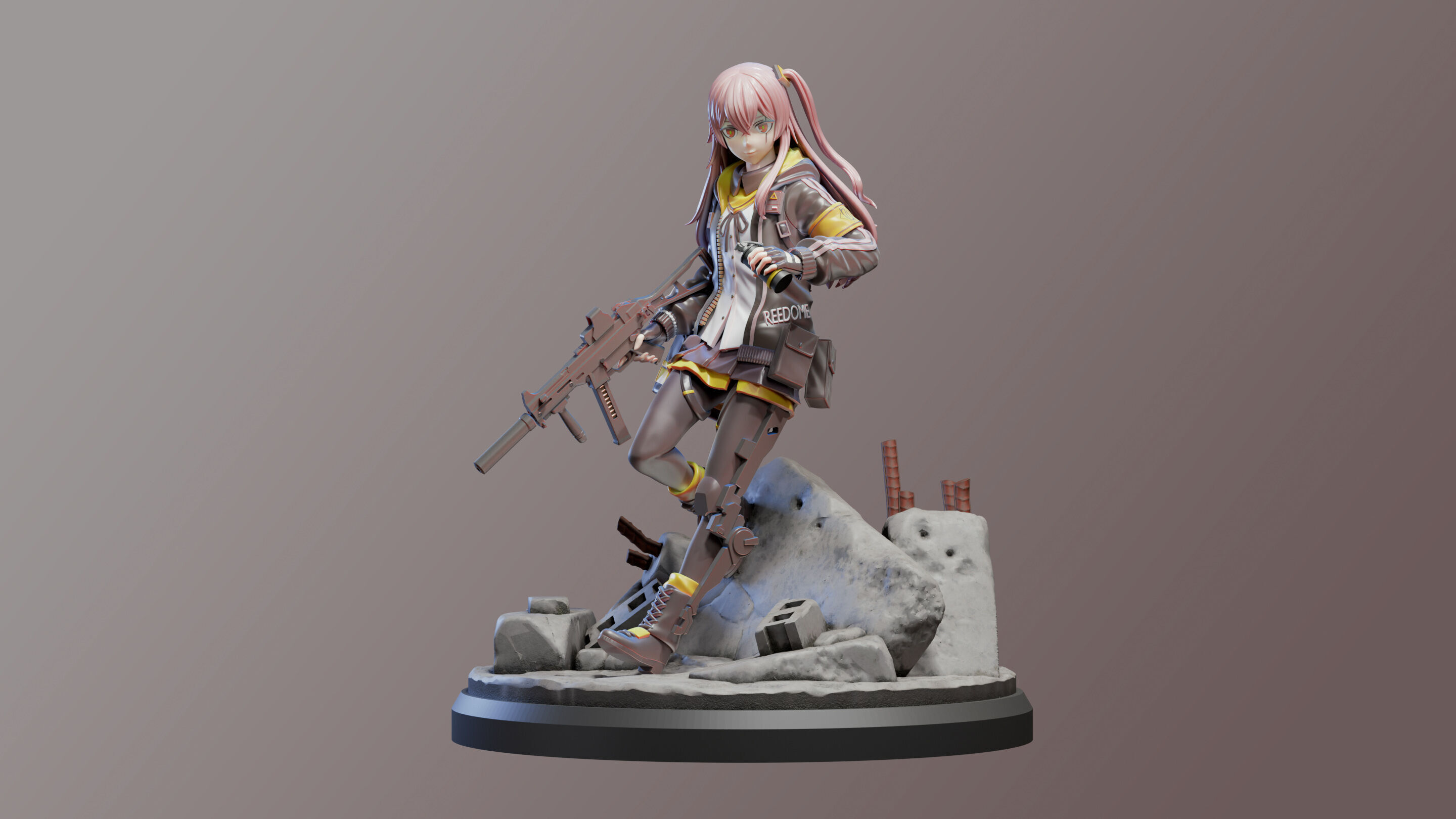 Ump45 - Girls Frontline 3D model 3D printable | CGTrader