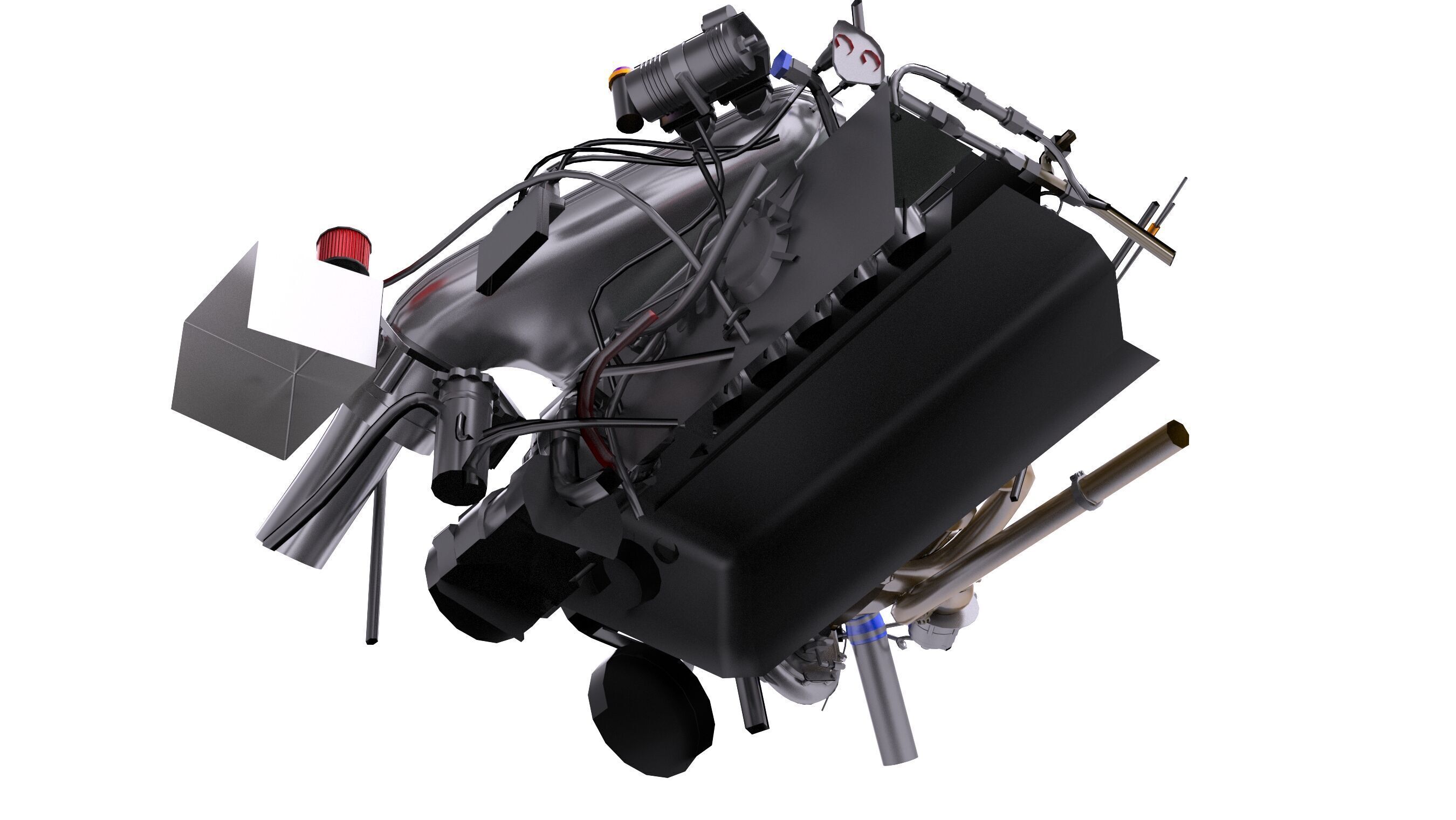 3D model B58 Toyota Supra Engine Greddy Tune VR / AR / low-poly | CGTrader