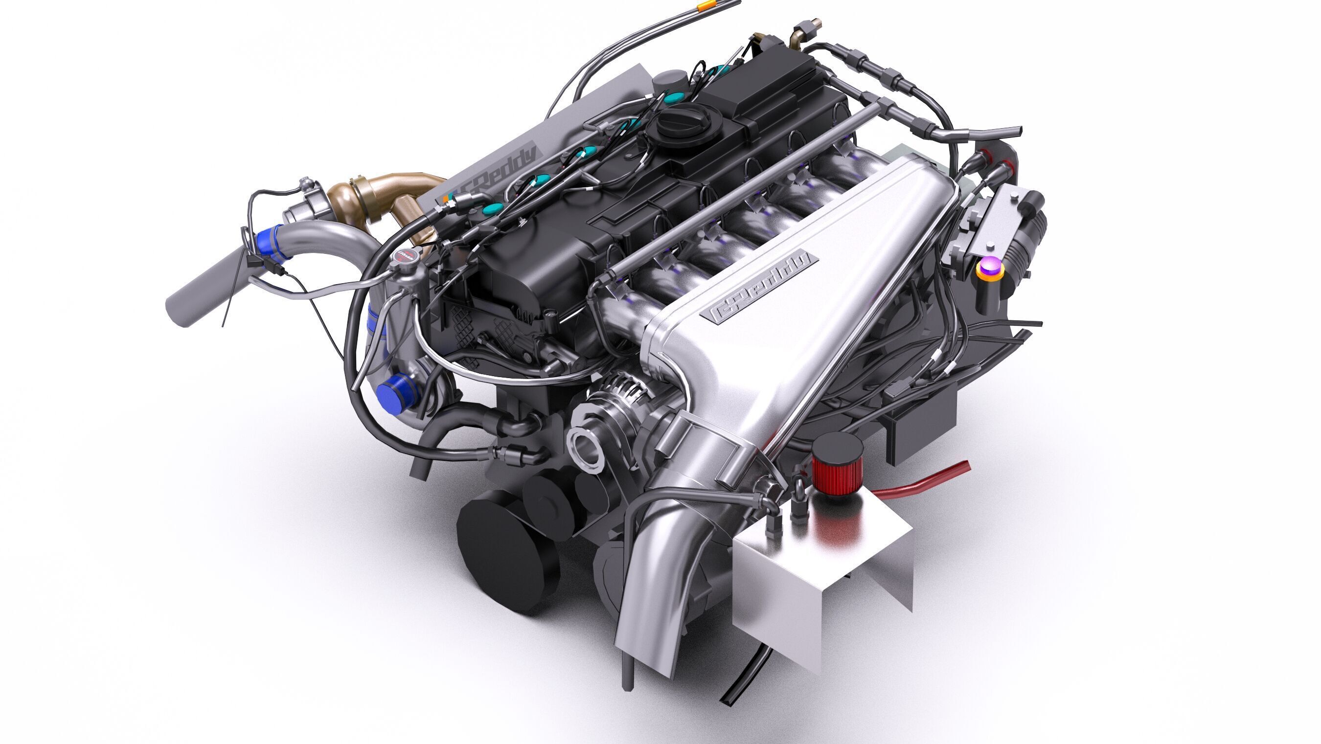 3D model B58 Toyota Supra Engine Greddy Tune VR / AR / low-poly | CGTrader