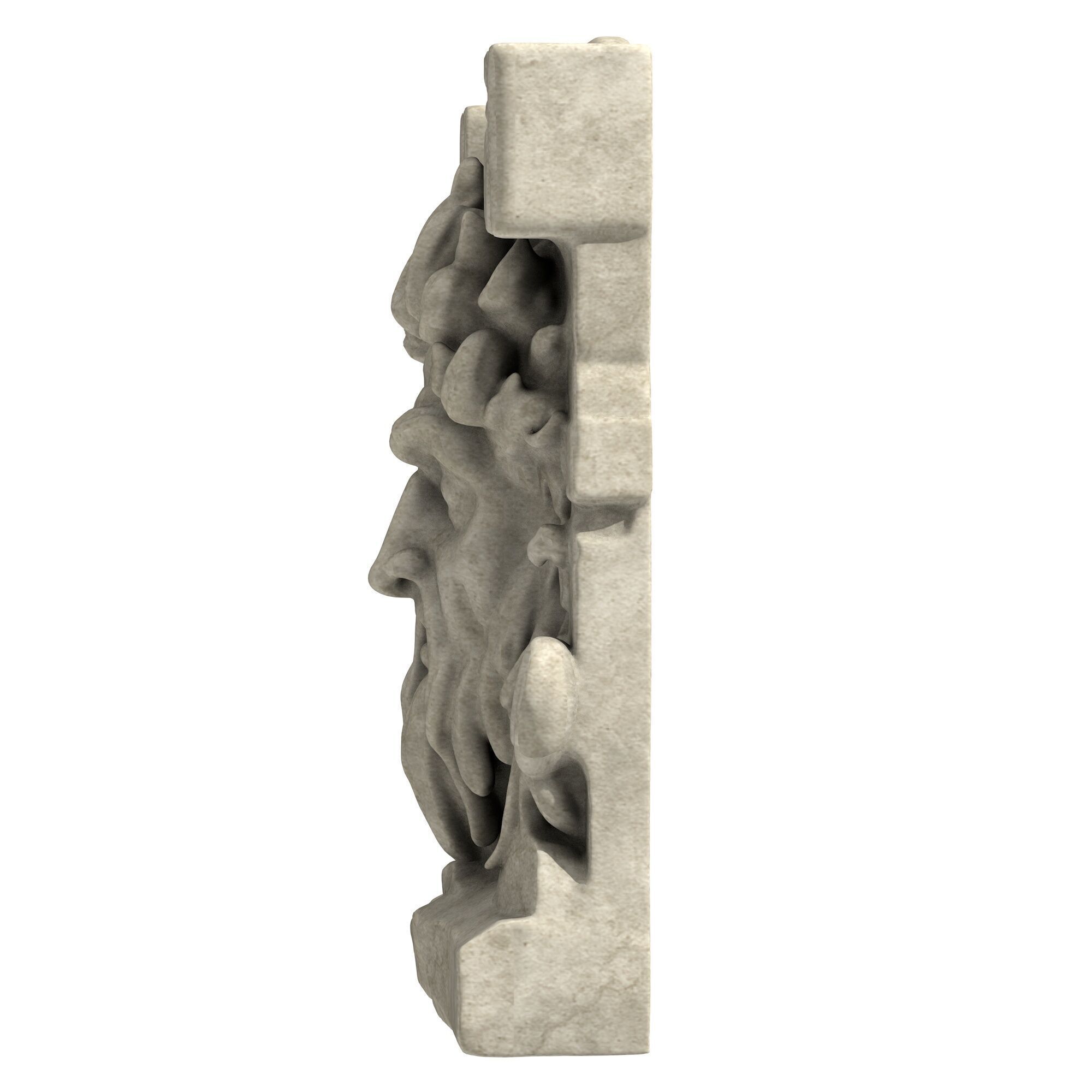 Greek God Face Bas Relief Sculpture 3D model | CGTrader