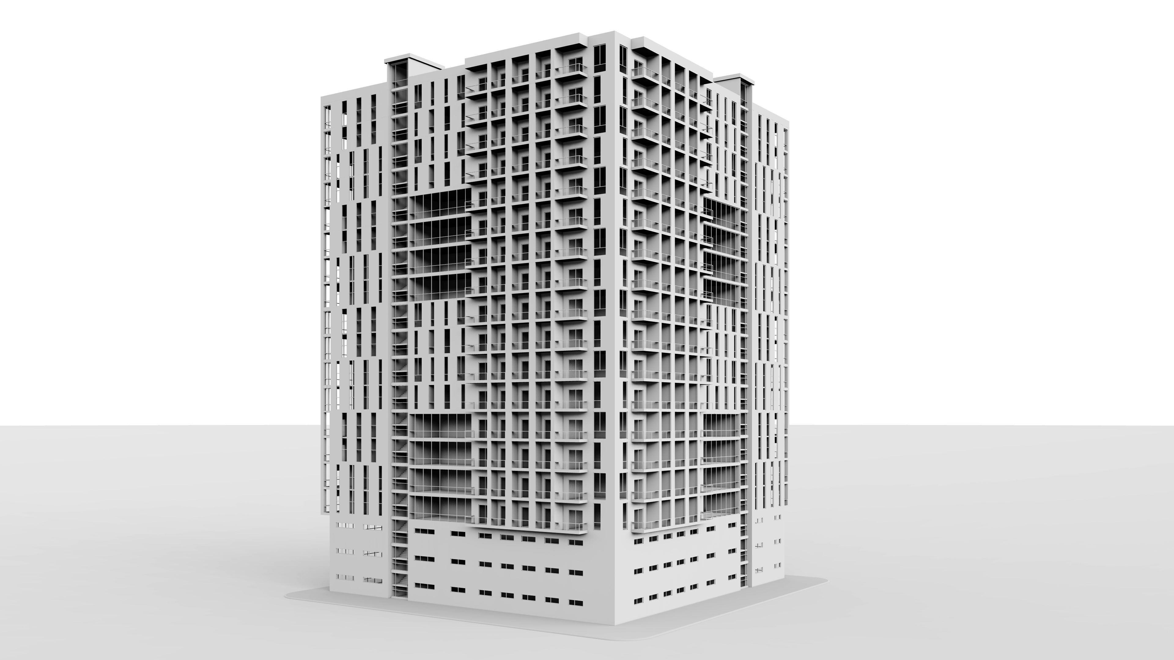 Mixed Use Building 4 3D model | CGTrader