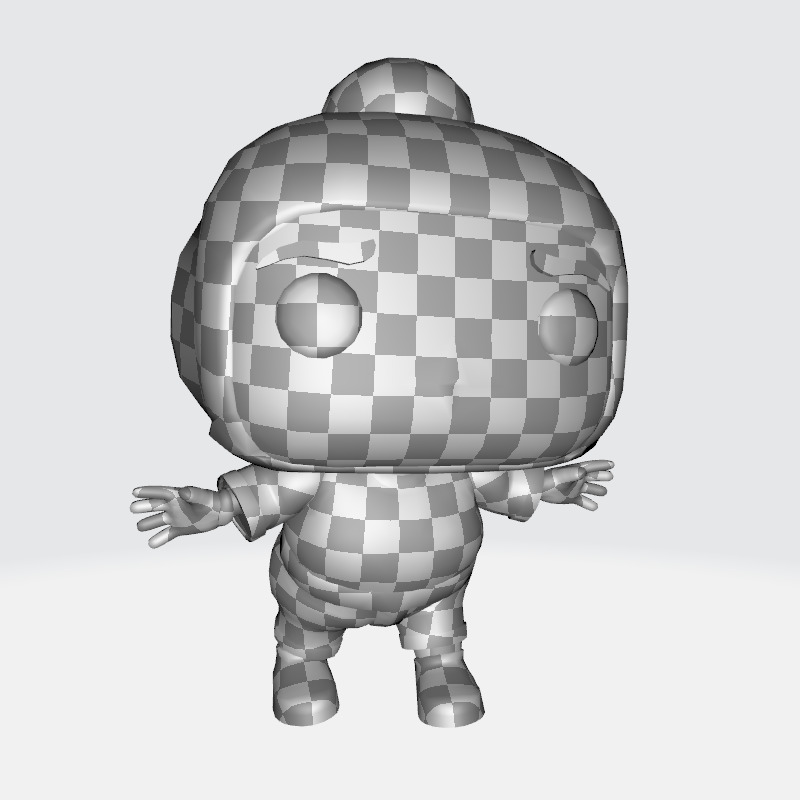 Stylized Sumo Toy Figure 3D Print Model with Pose Rig free 3D model 3D ...