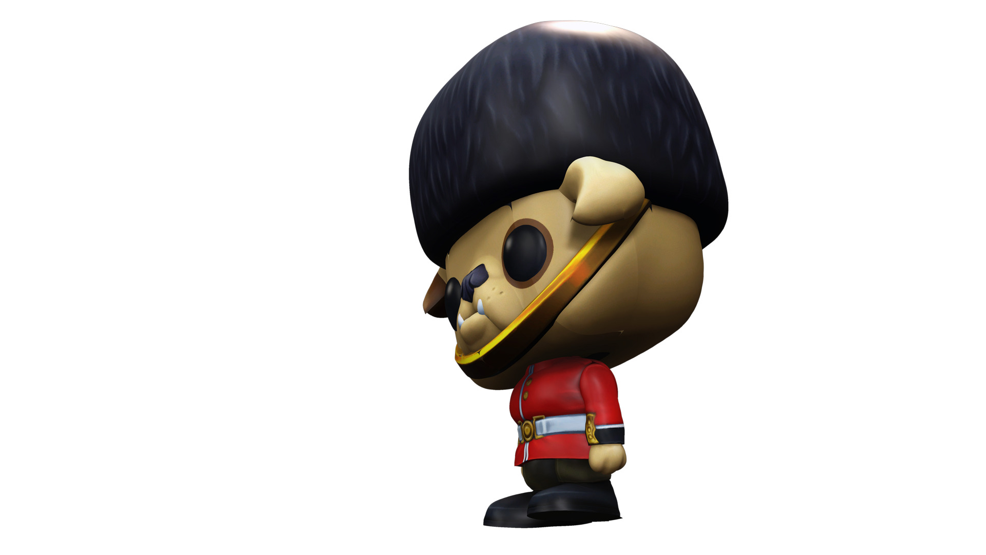 British Soldier Dog Chibi 3D Print Model with Pose free 3D model 3D ...