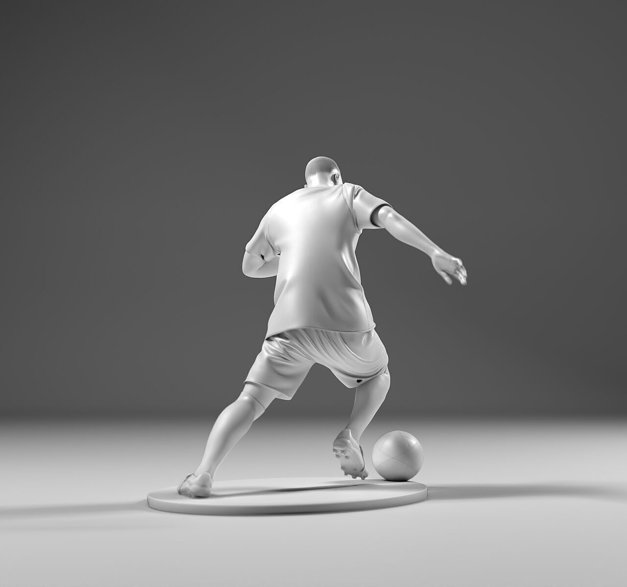 Footballer 05 Footstrike 06 Stl 3D model 3D printable | CGTrader
