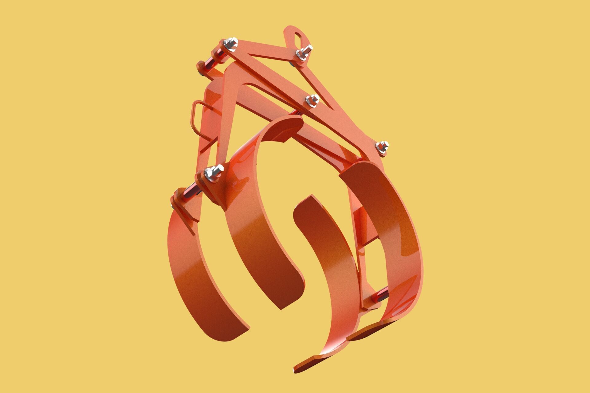 HORIZONTAL DRUM LIFTER TONGS SCISSOR GRIPPER LIFTING CLAMP GRAB 3D ...