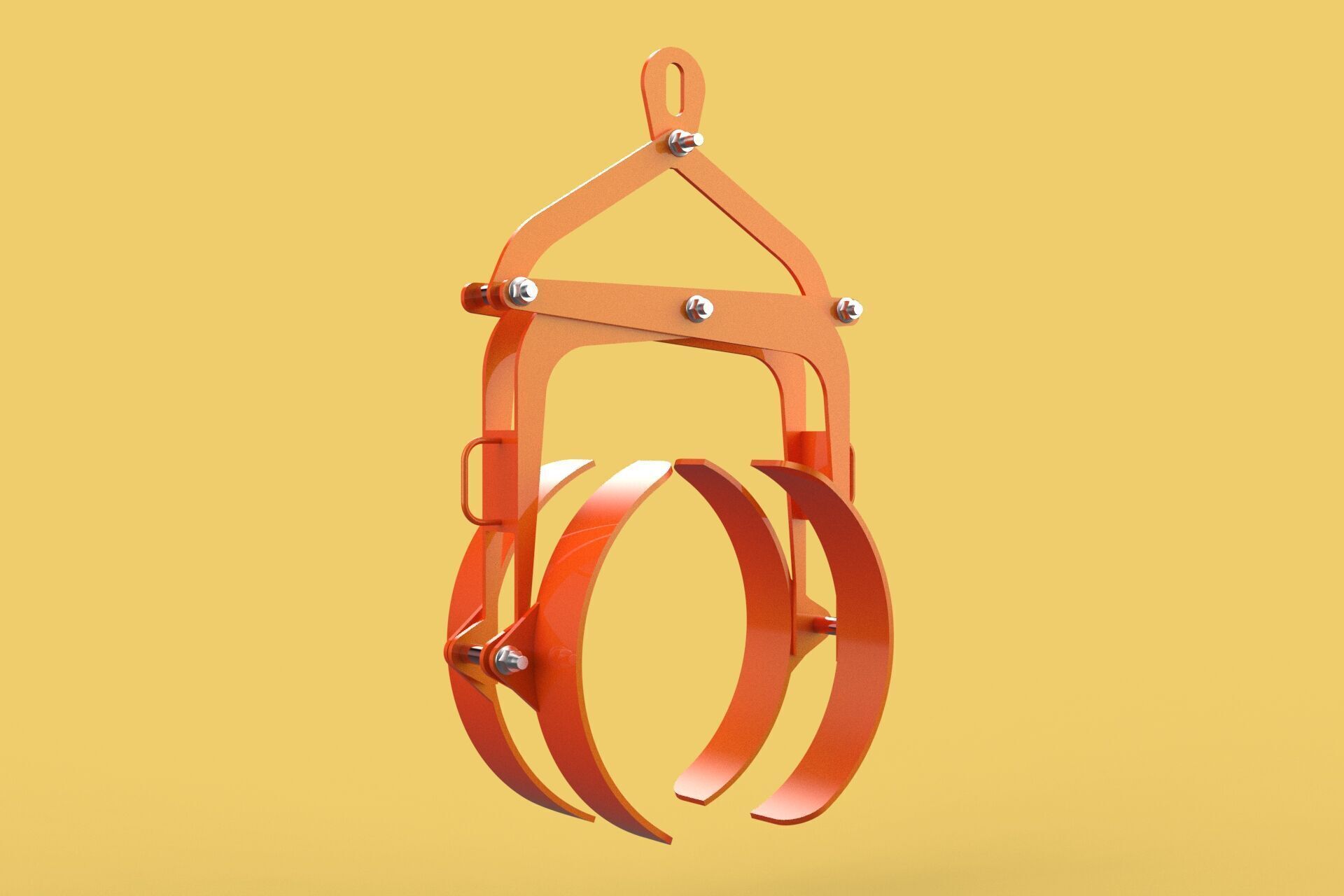 HORIZONTAL DRUM LIFTER TONGS SCISSOR GRIPPER LIFTING CLAMP GRAB 3D ...