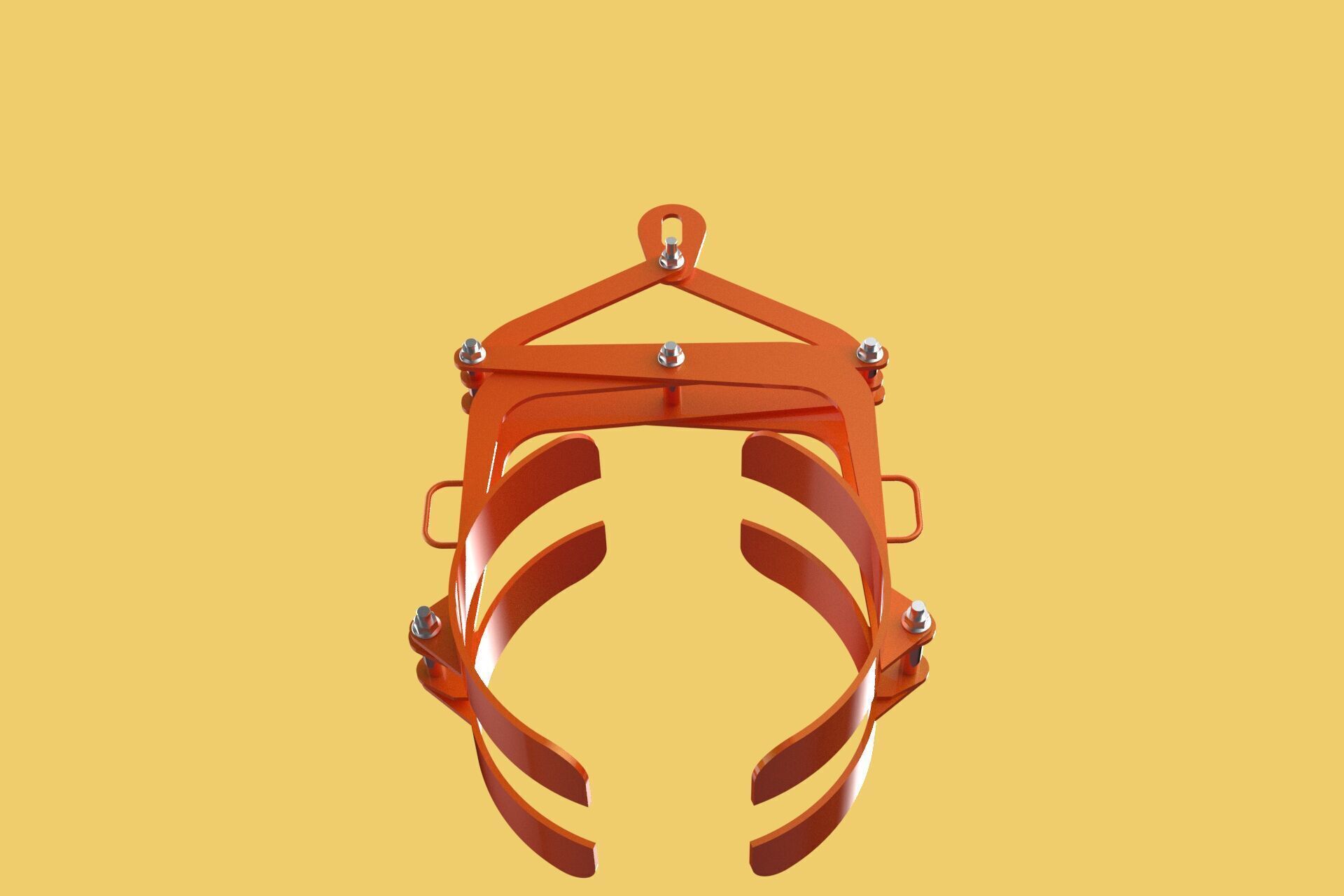 HORIZONTAL DRUM LIFTER TONGS SCISSOR GRIPPER LIFTING CLAMP GRAB 3D ...