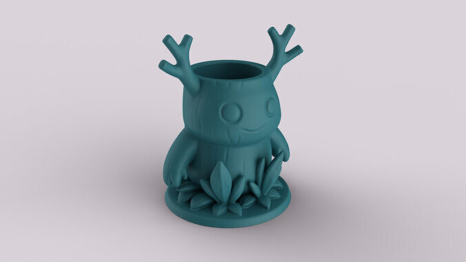Groot-Inspired Desk Companion 3D model 3D printable | CGTrader