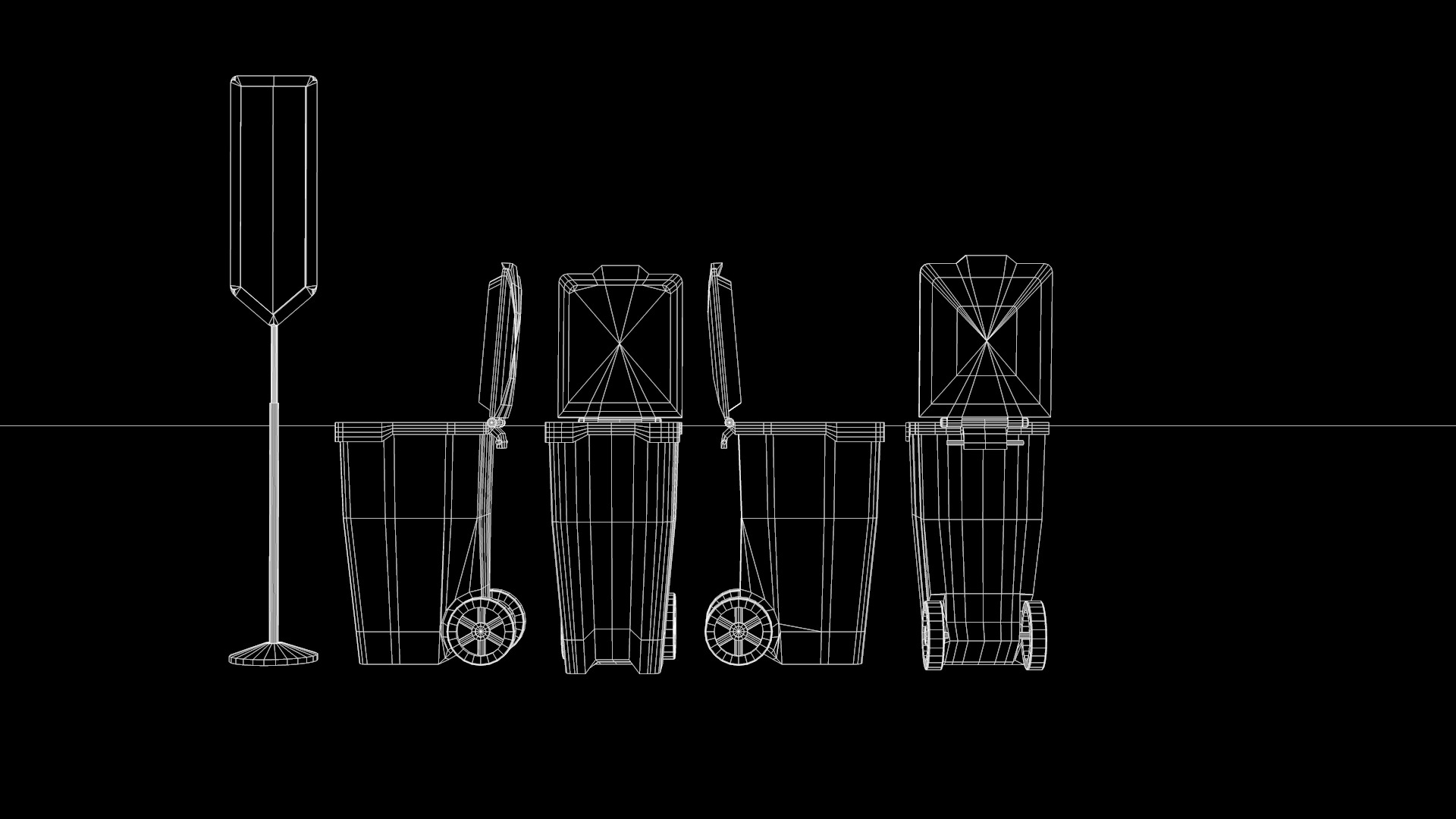 Recycling Bins 3D model | CGTrader