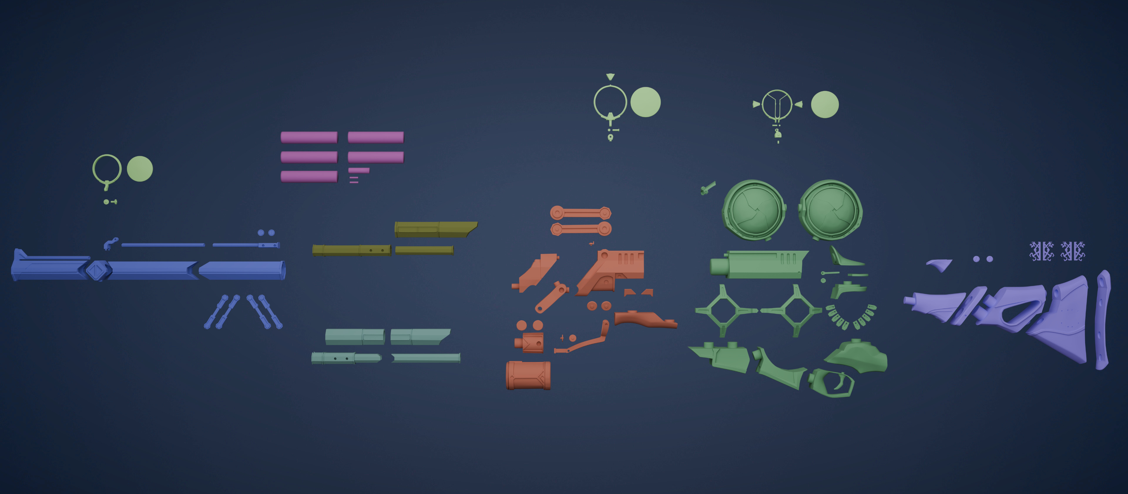 Caitlyn Sniper Rifle Arcane Season 2 3D Model 3D model 3D printable ...