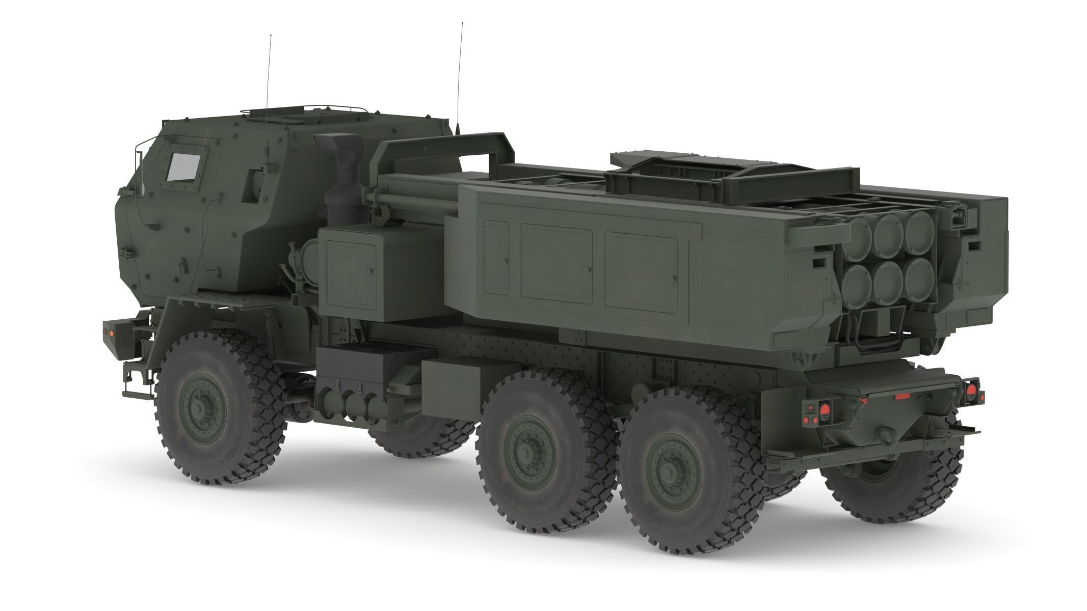 M142 High Mobility Artillery Rocket System HIMARS PBR Texture 3D model | CGTrader