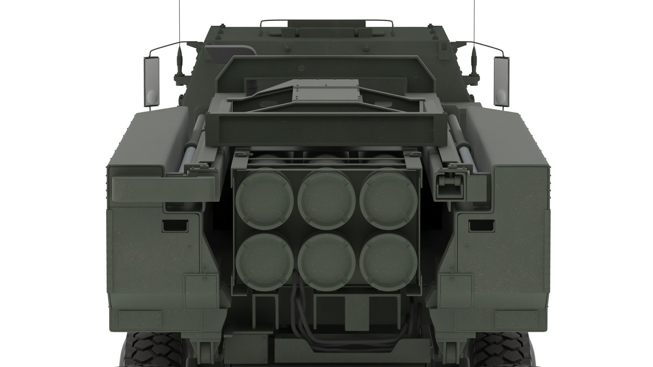 M142 High Mobility Artillery Rocket System HIMARS PBR Texture 3D model ...