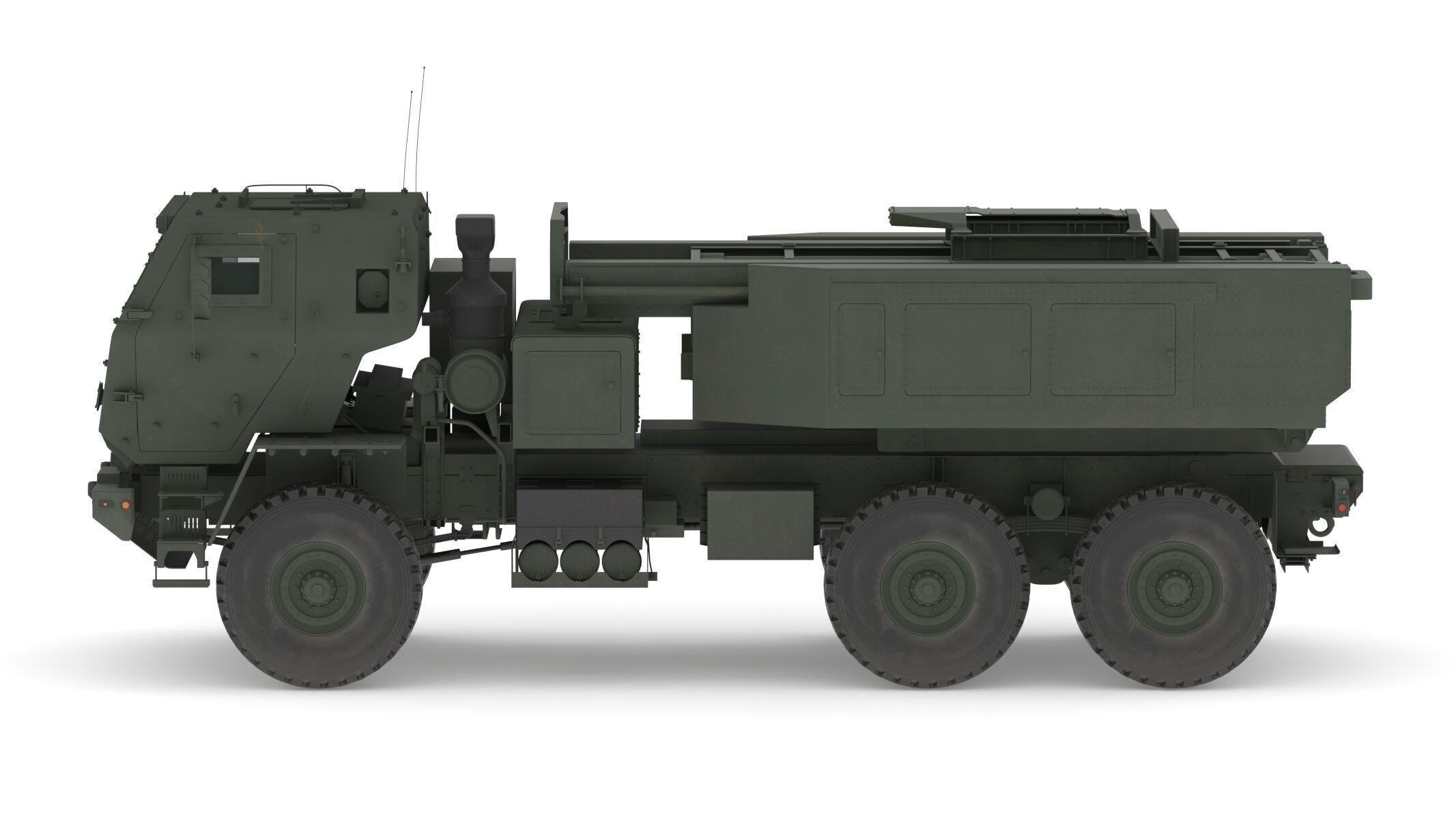 M142 High Mobility Artillery Rocket System HIMARS PBR Texture 3D model ...