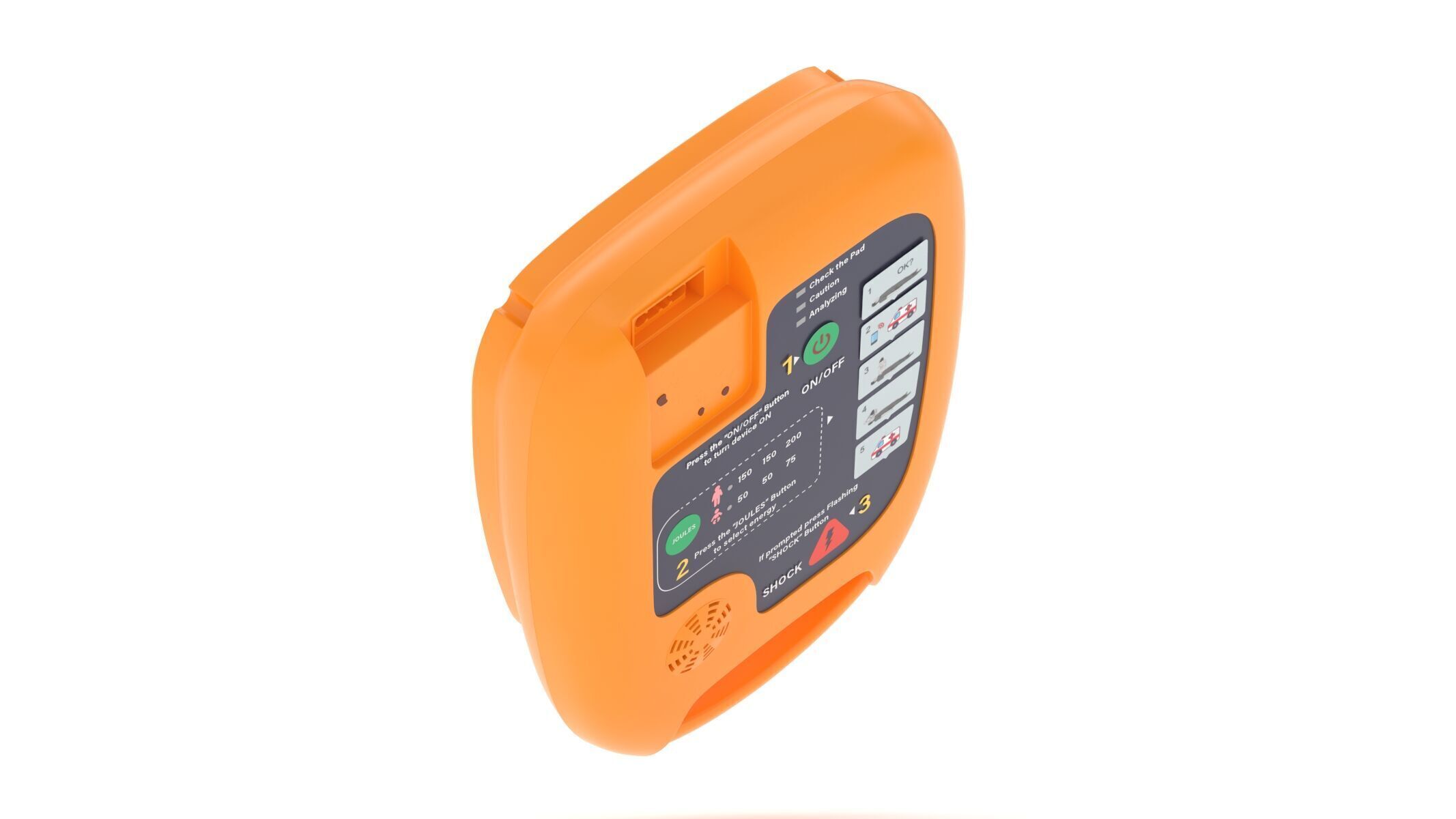 Medical Automated External Defibrillator AED 3D model | CGTrader