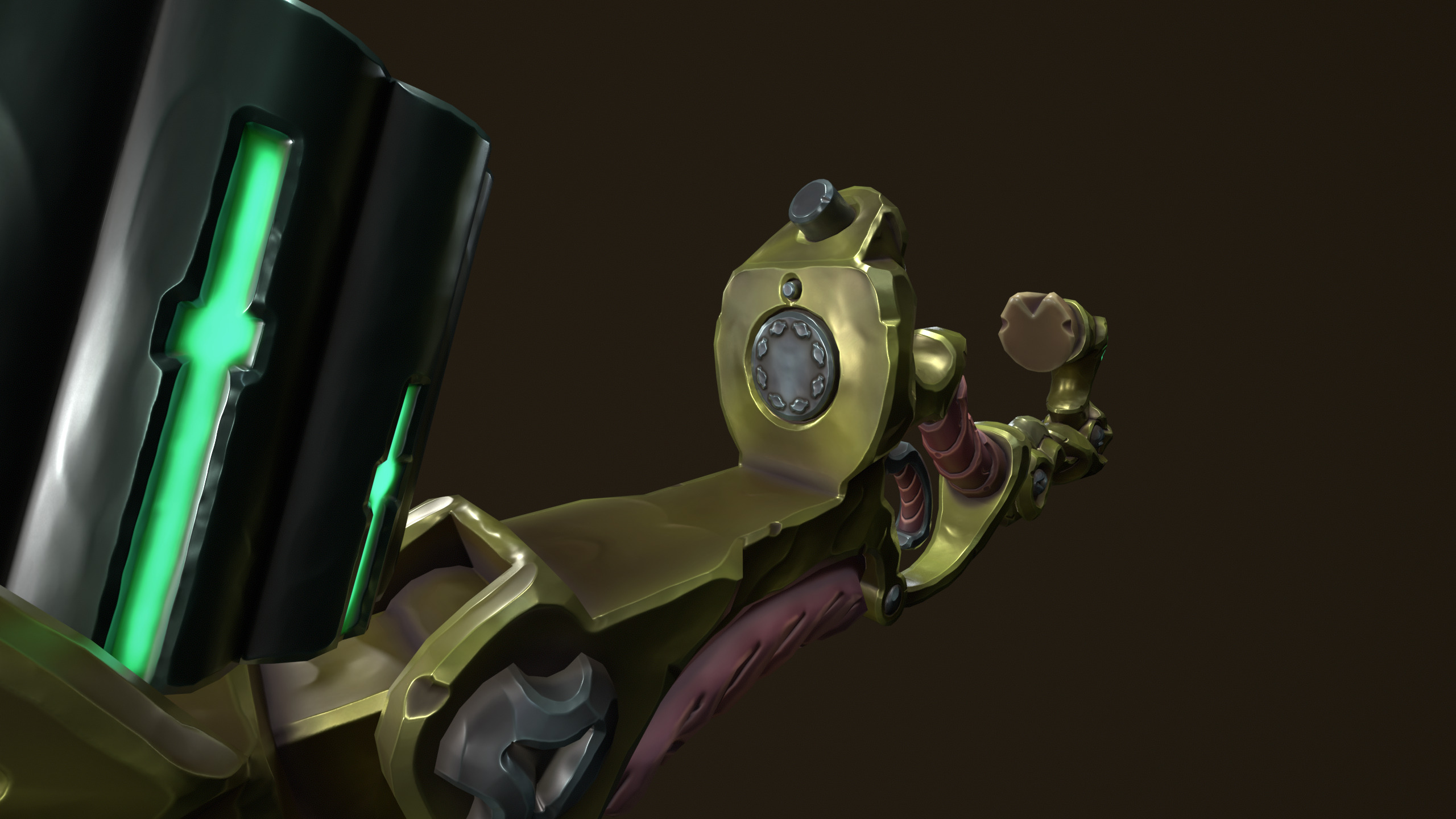 3D model Modular stylized bull rifle shotgun revolver VR / AR / low ...