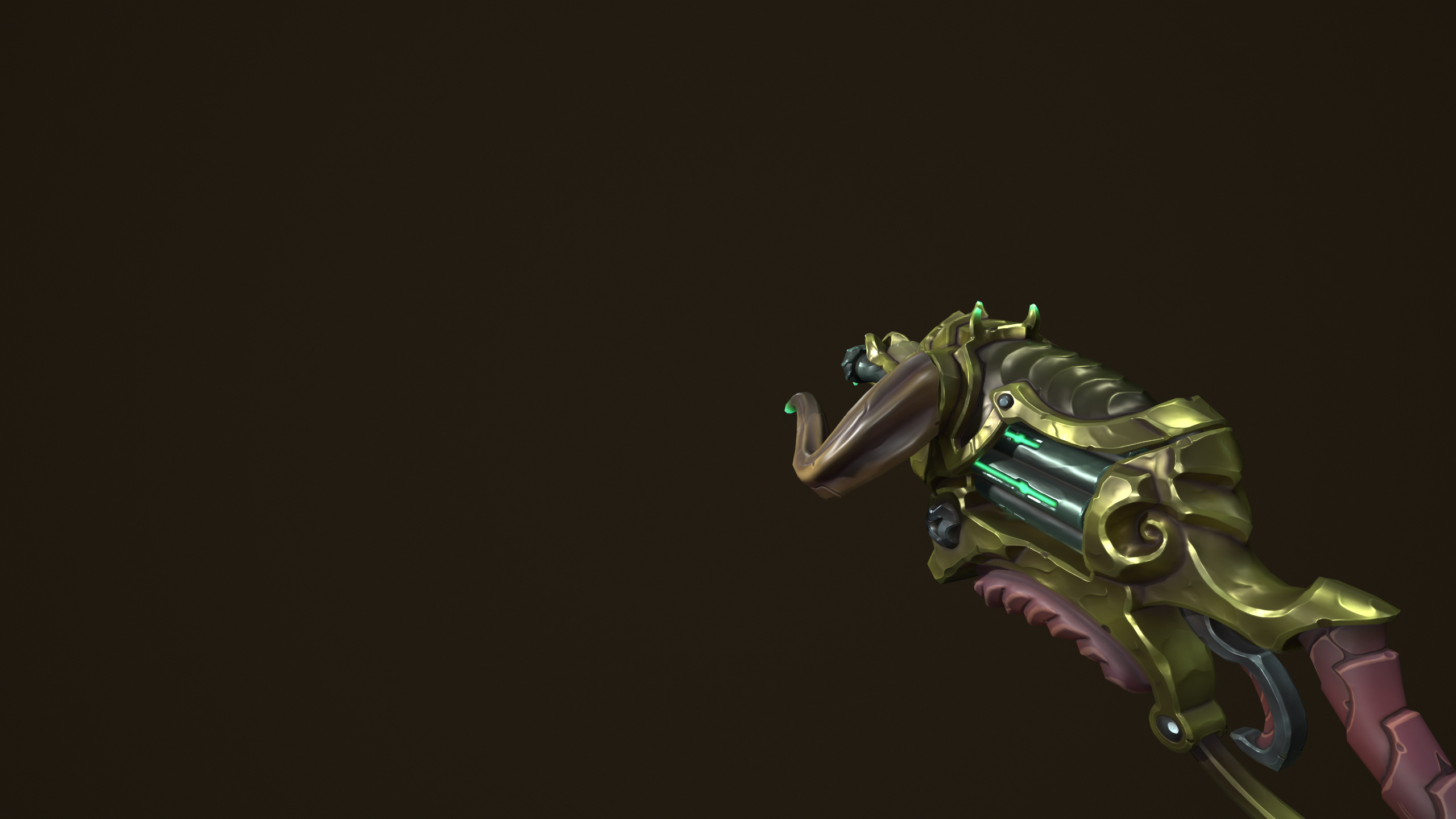 3D model Modular stylized bull rifle shotgun revolver VR / AR / low ...