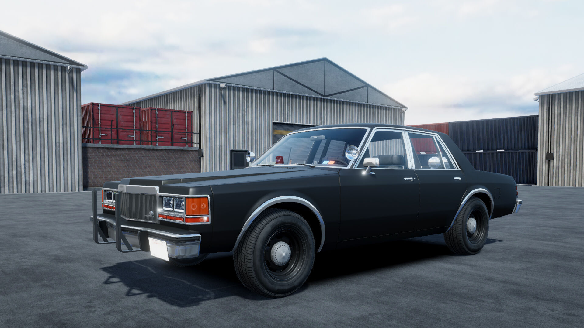 3D model 80s Police car unity asset VR / AR / low-poly | CGTrader