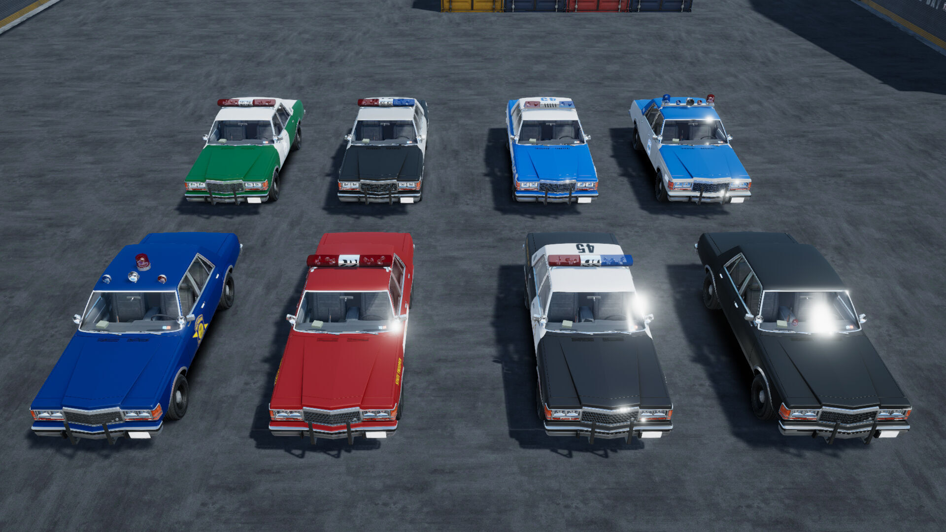 3D model 80s Police car unity asset VR / AR / low-poly | CGTrader