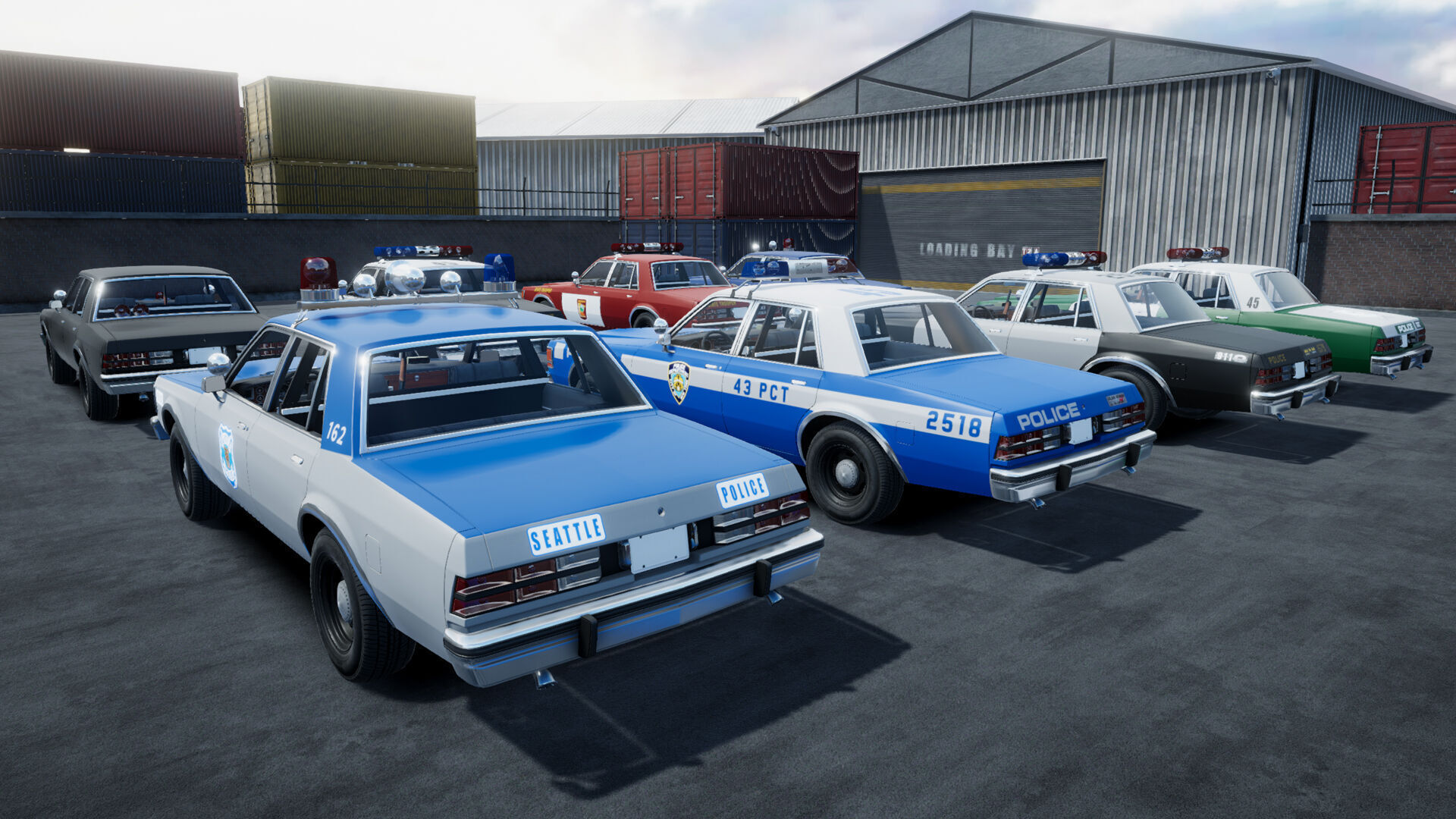 3D model 80s Police car unity asset VR / AR / low-poly | CGTrader