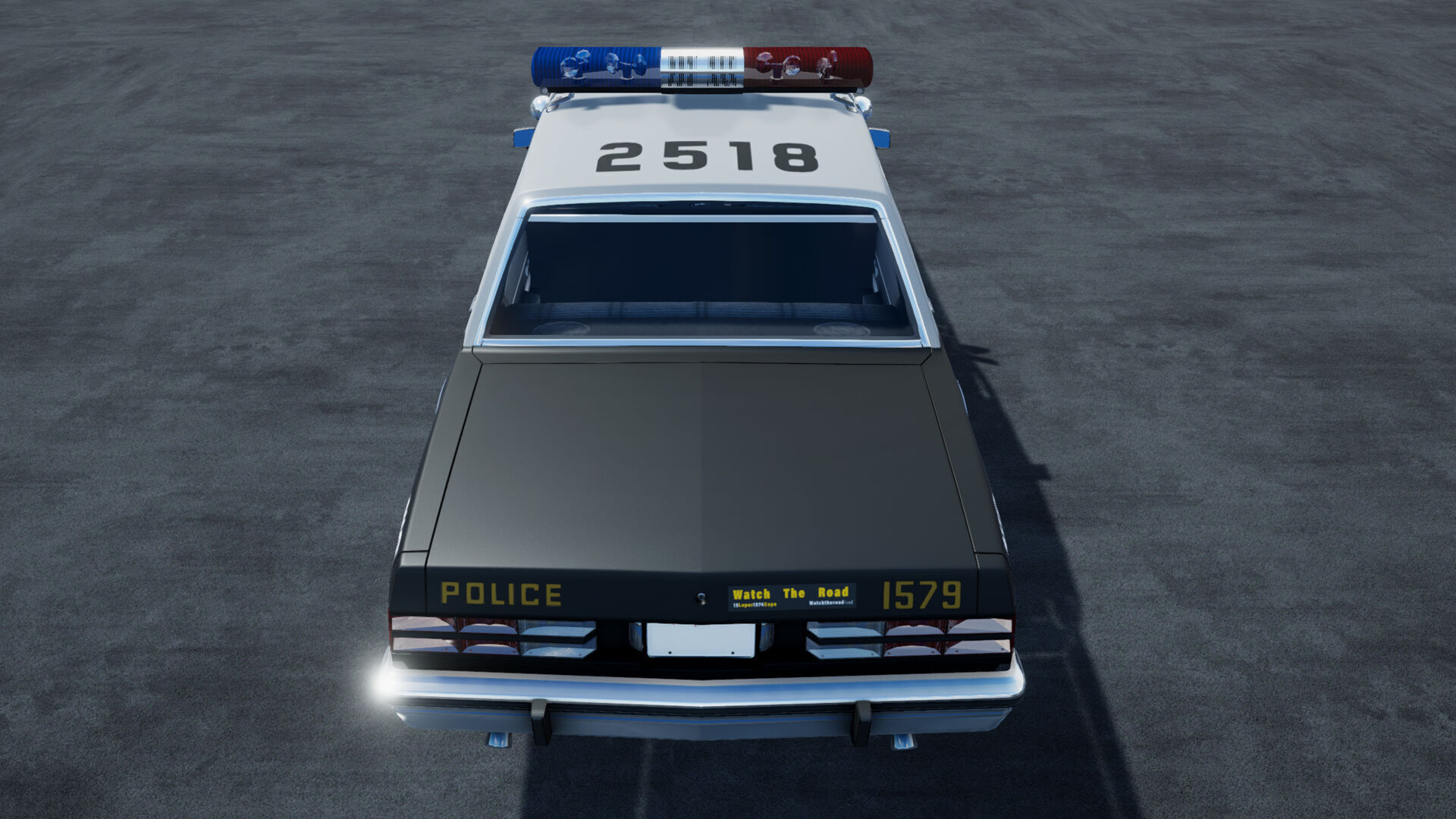 3D model 80s Police car unity asset VR / AR / low-poly | CGTrader