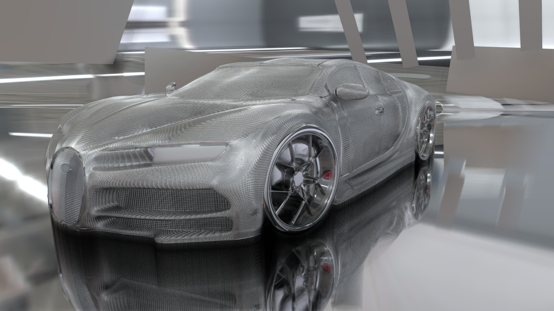 bugatti chiron free VR / AR / low-poly 3D model animated | CGTrader