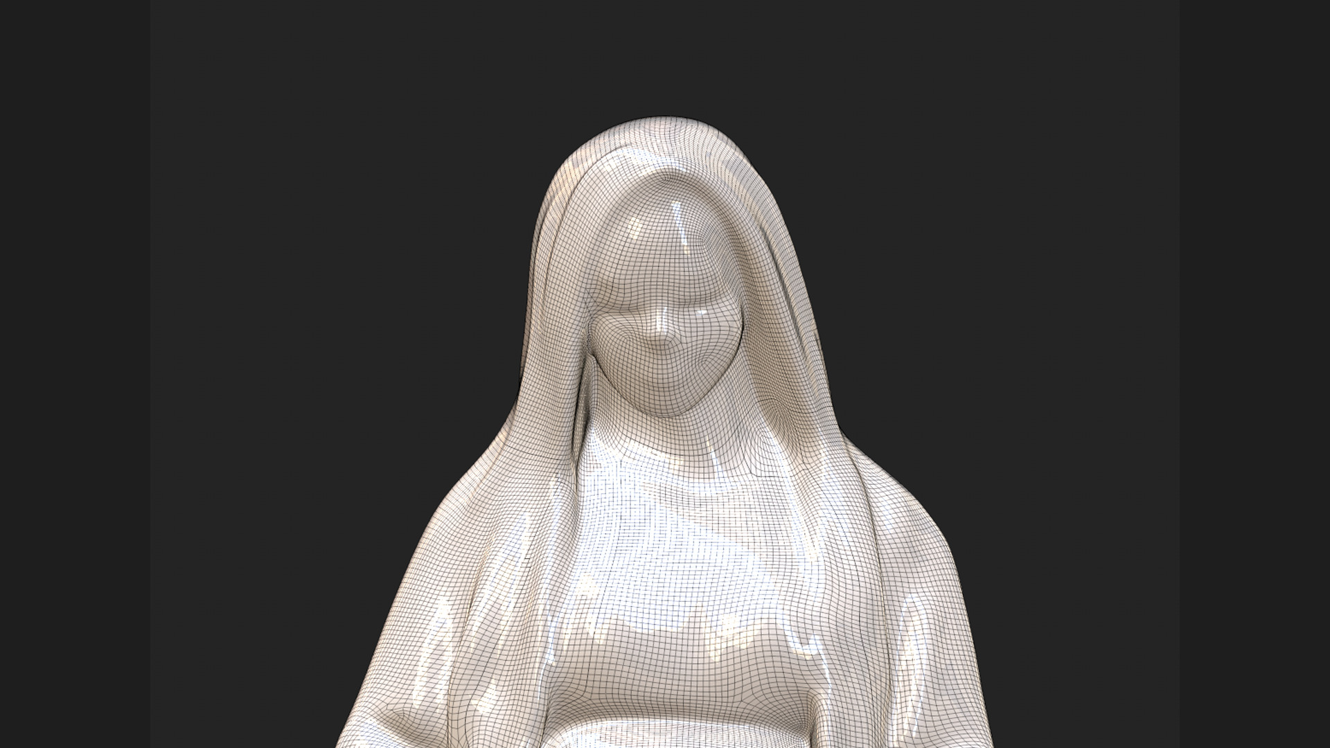 Pregnant Virgin Mary Statue 3D model 3D printable | CGTrader