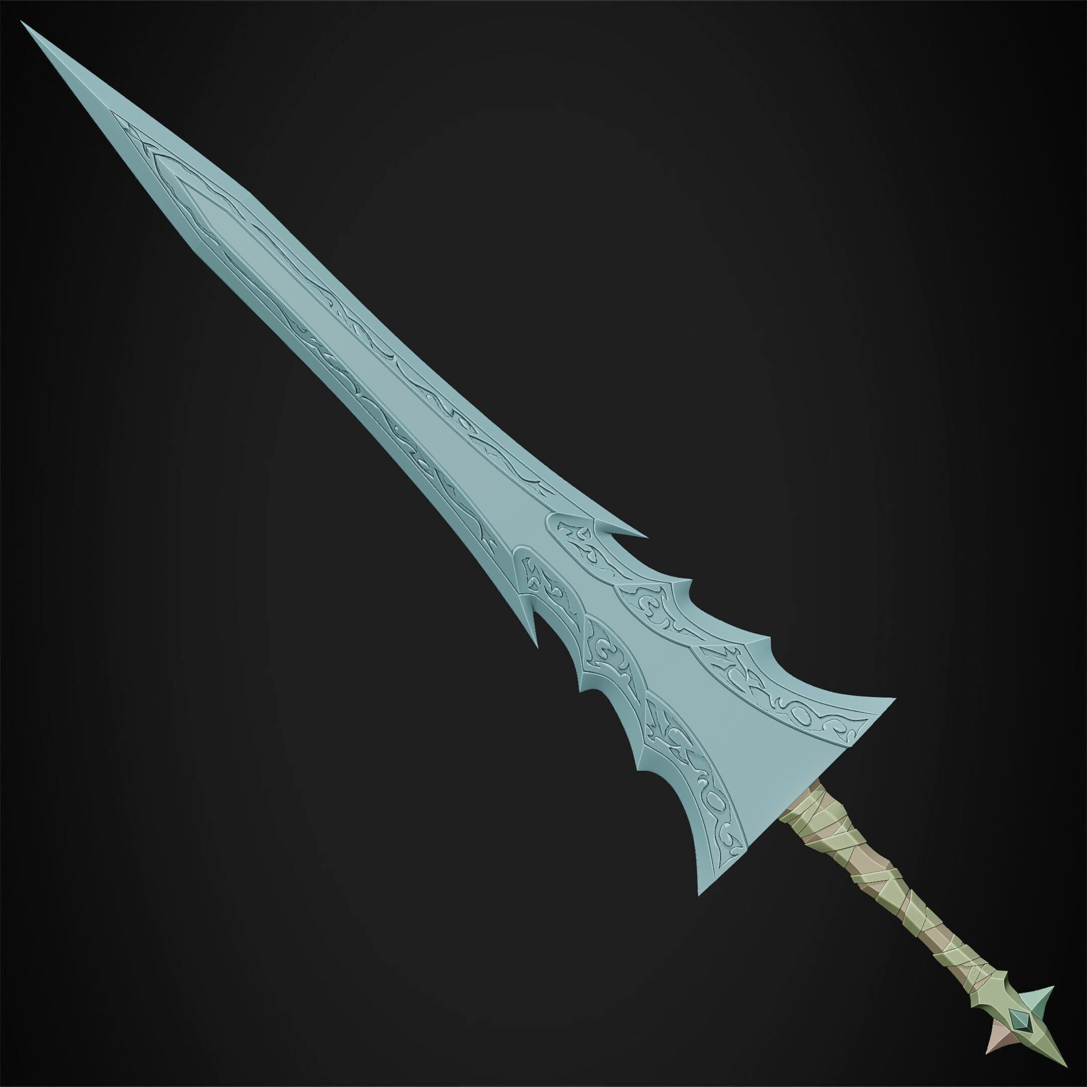 Solo Leveling Igris Sword for Cosplay 3D model 3D printable | CGTrader