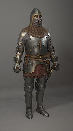 Knight Knight with shield 3D model | CGTrader